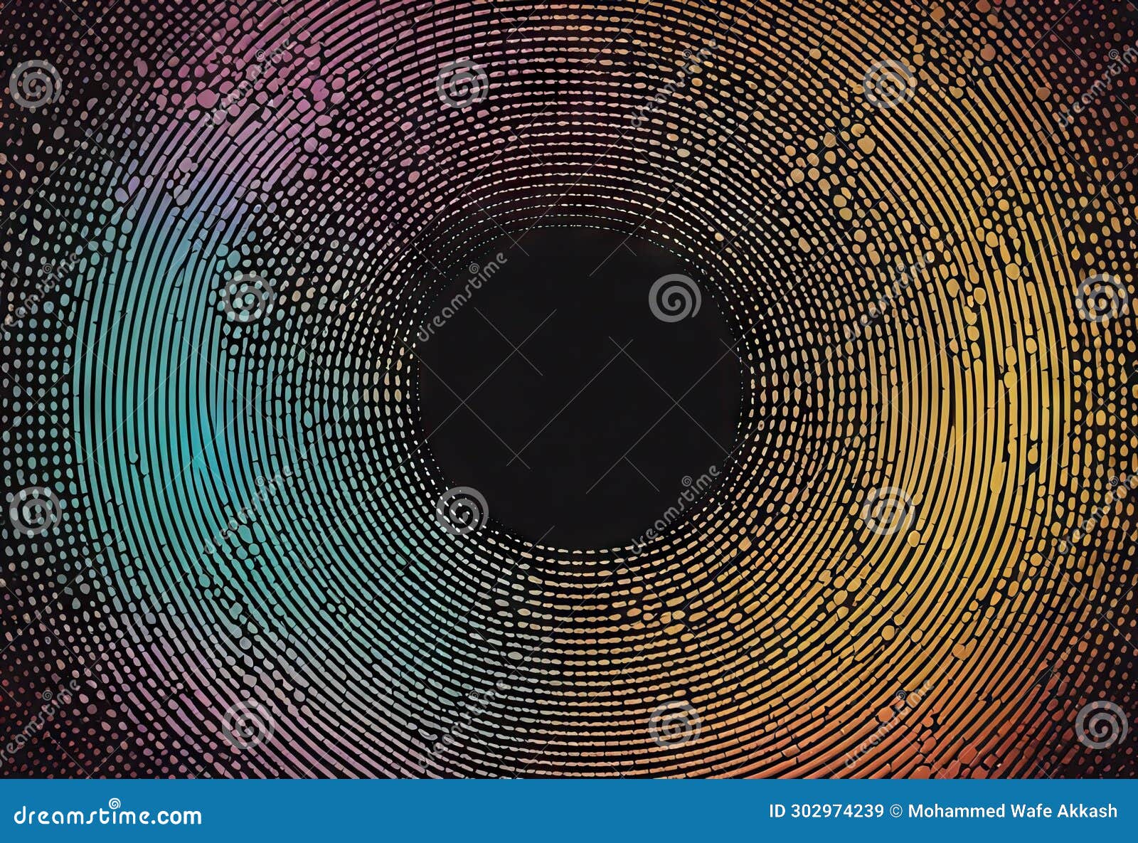 Circle Halftone Abstract Dotted Circles Round Halftones Geometric Dots ...