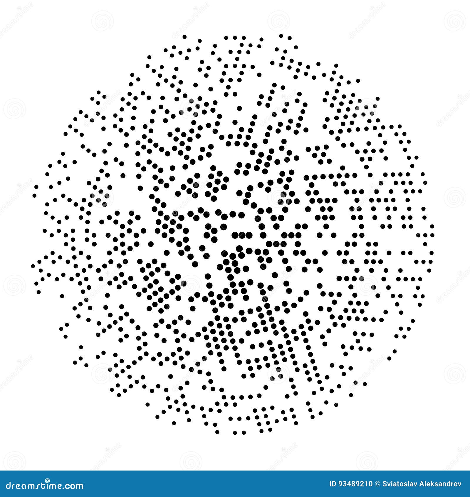 Circle with Halftone Effect for Your Design Stock Vector - Illustration ...