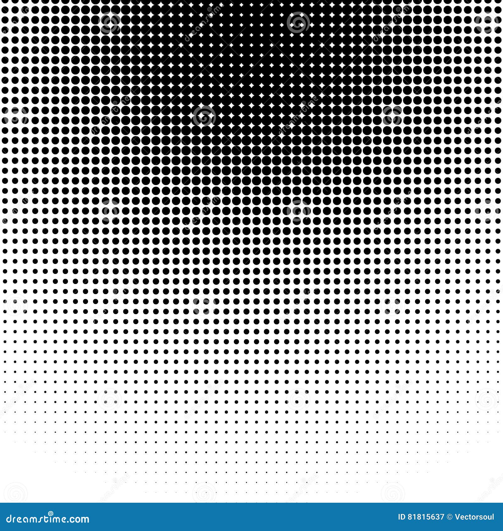 Circle Halftone Pattern / Texture. Monochrome Halftone Dots Stock ...