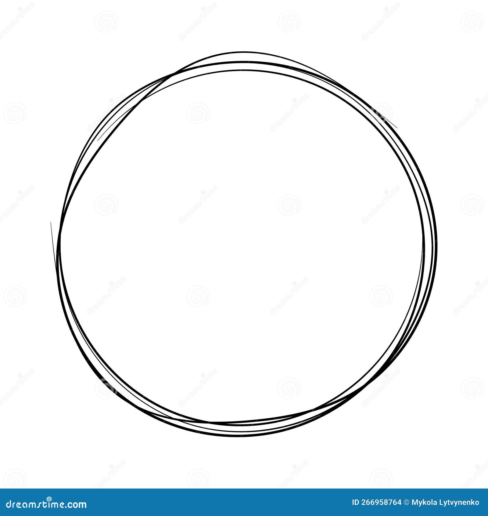 Circle Hand Draw, Round, Doodle Logo, Circular Pencil Background Frame ...