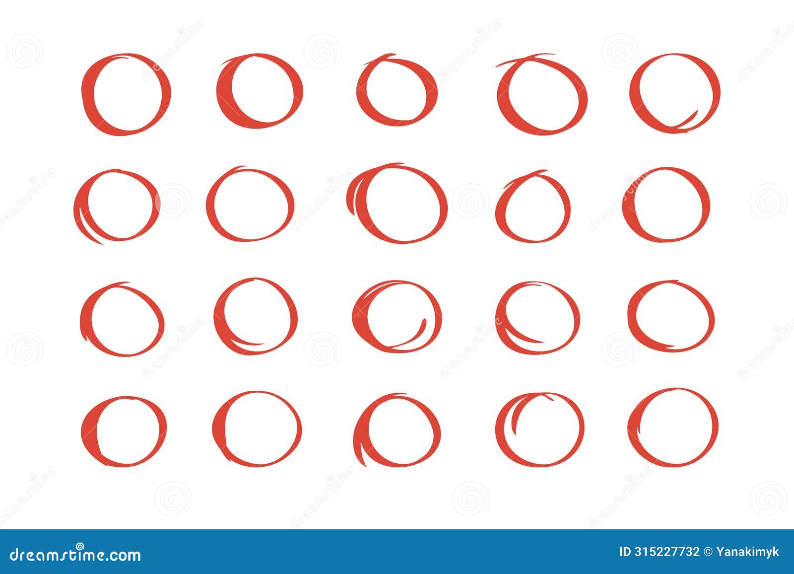 Circle Hand Drawn Marker Doodle Line Style for Web Site, Text Check ...