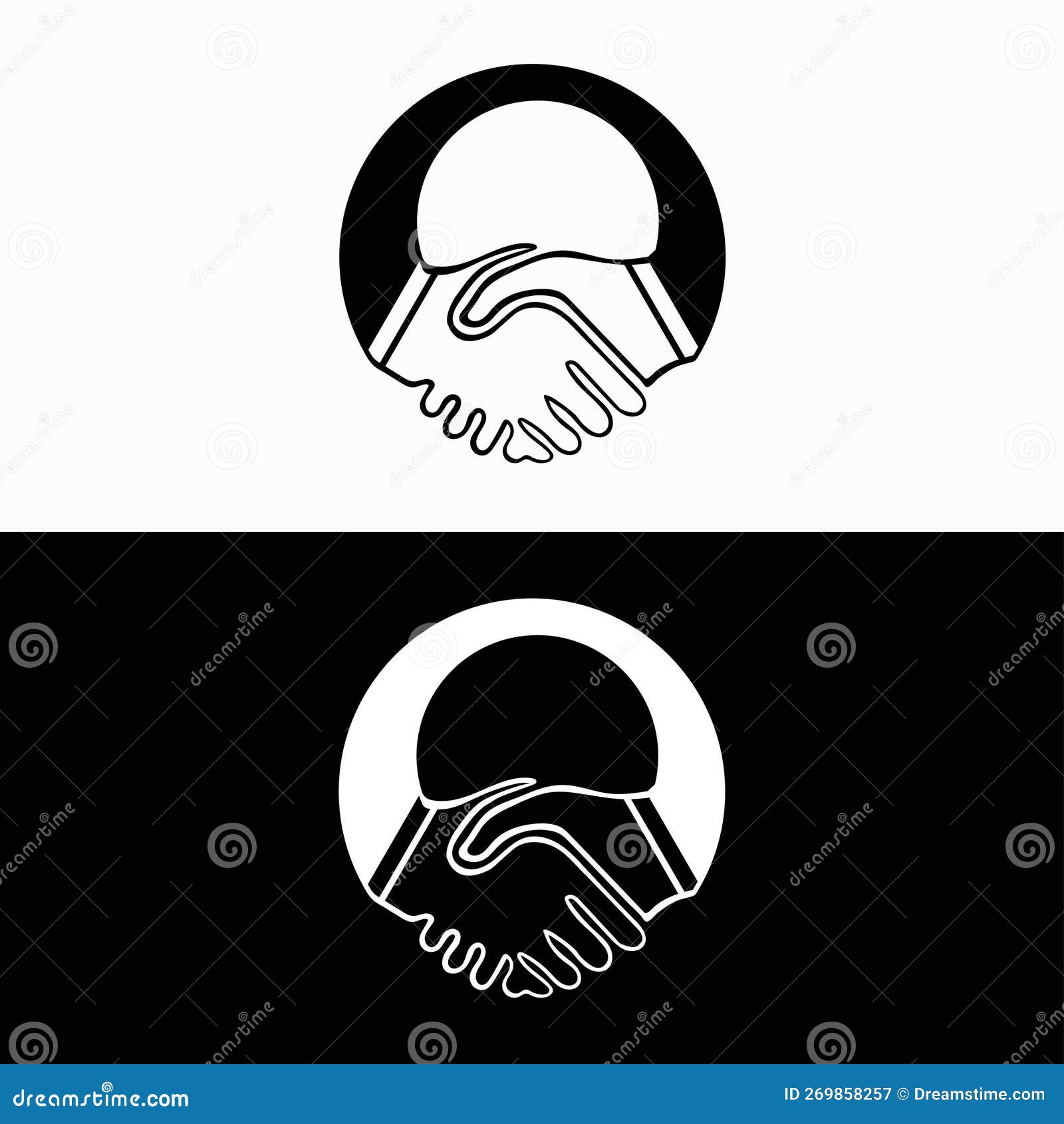 Circle Hand Vector Logo Design Stock Vector - Illustration of ...