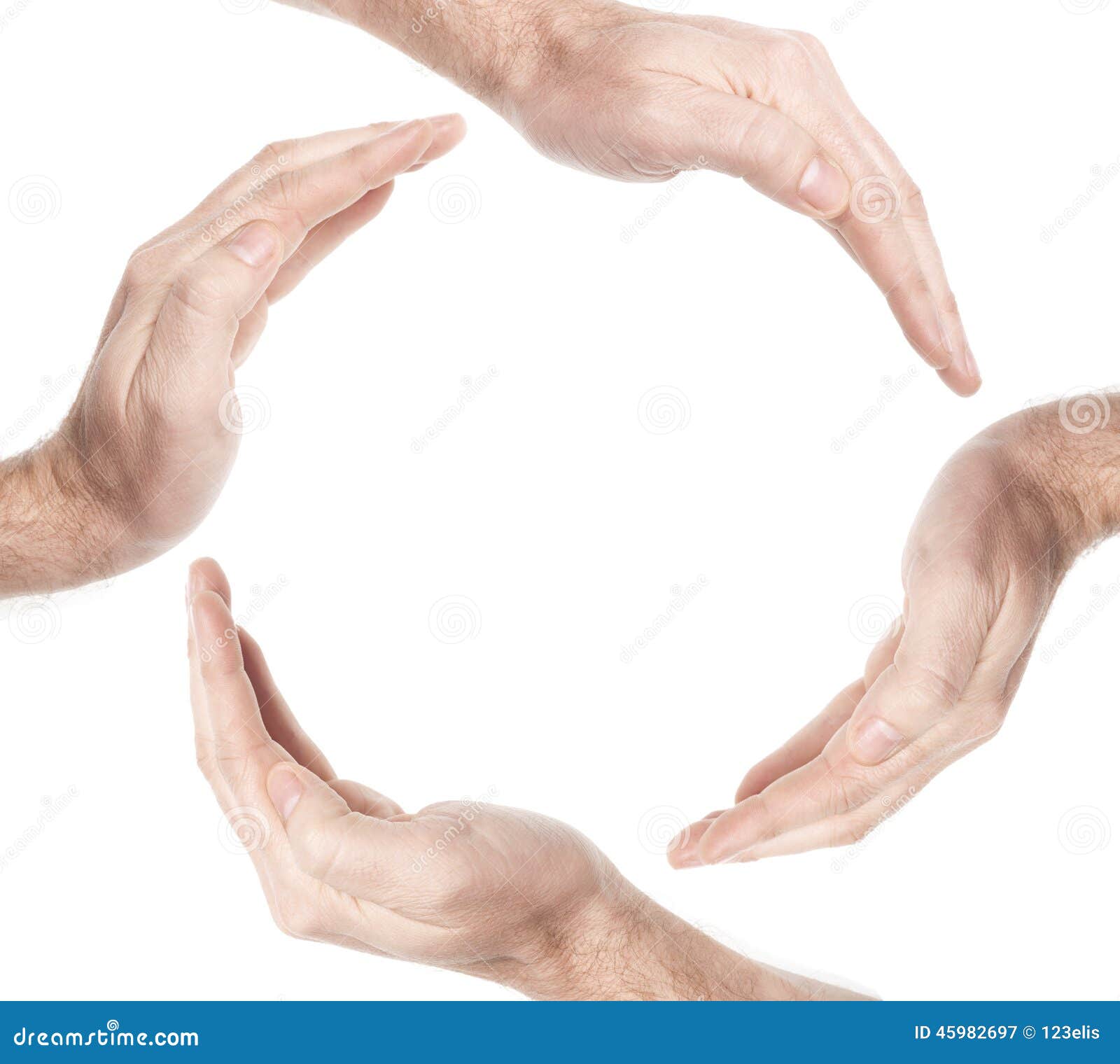 Circle Hands stock image. Image of hold, blank, frame - 45982697