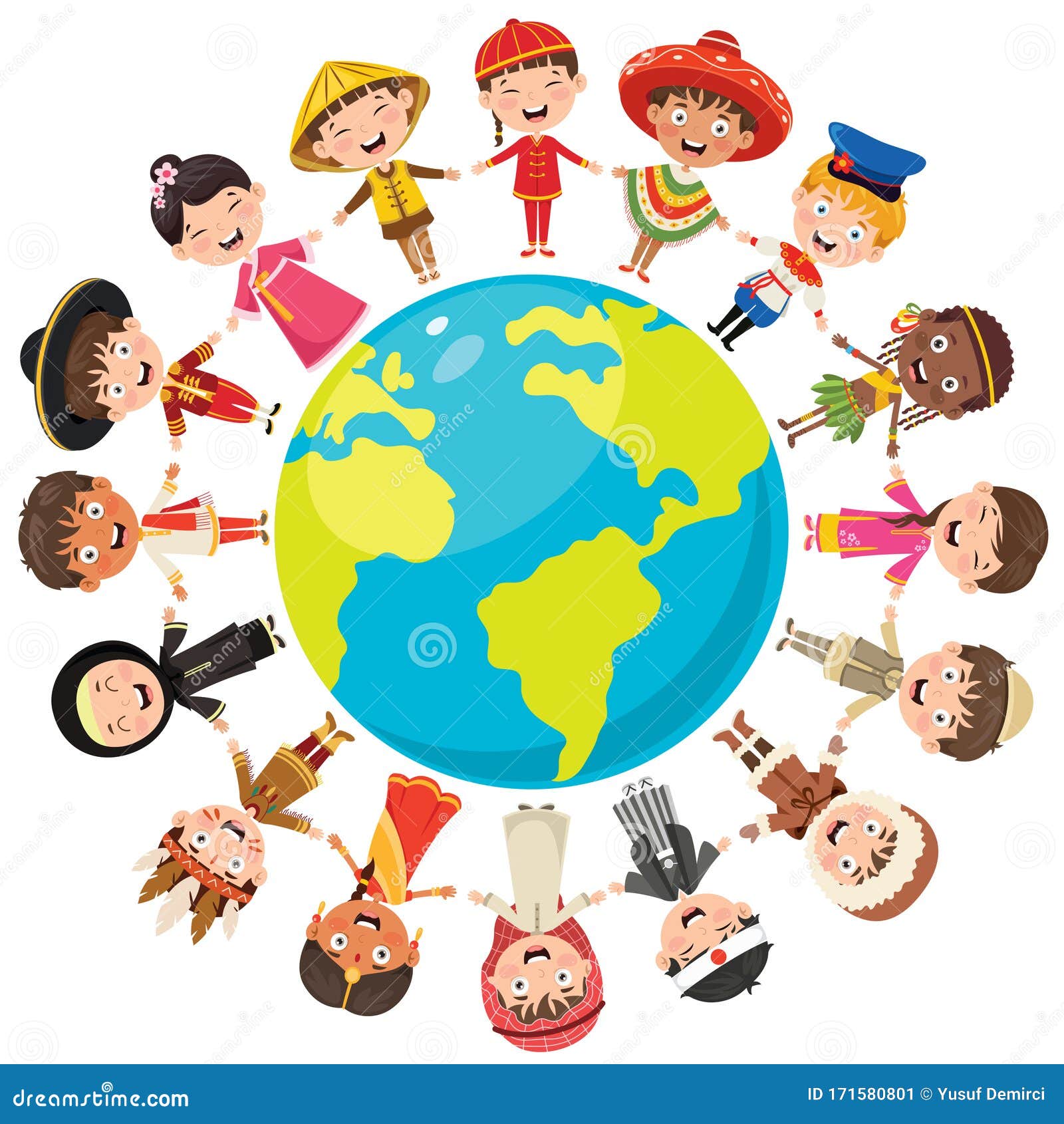 Circle of Happy Children Different Races Stock Vector - Illustration of ... Circle of Happy Children Different Races Stock Vector - Illustration of ...