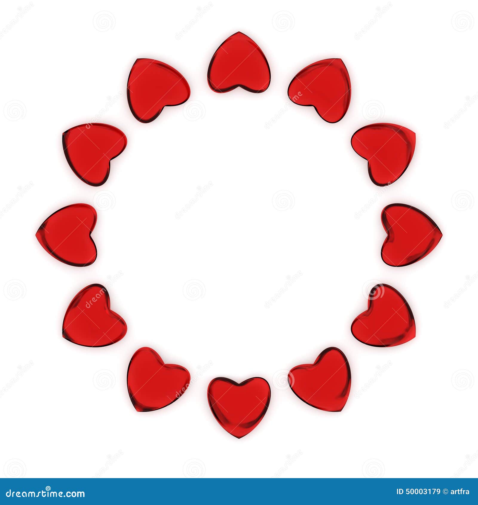 Circle of hearts stock illustration. Illustration of isolated - 50003179