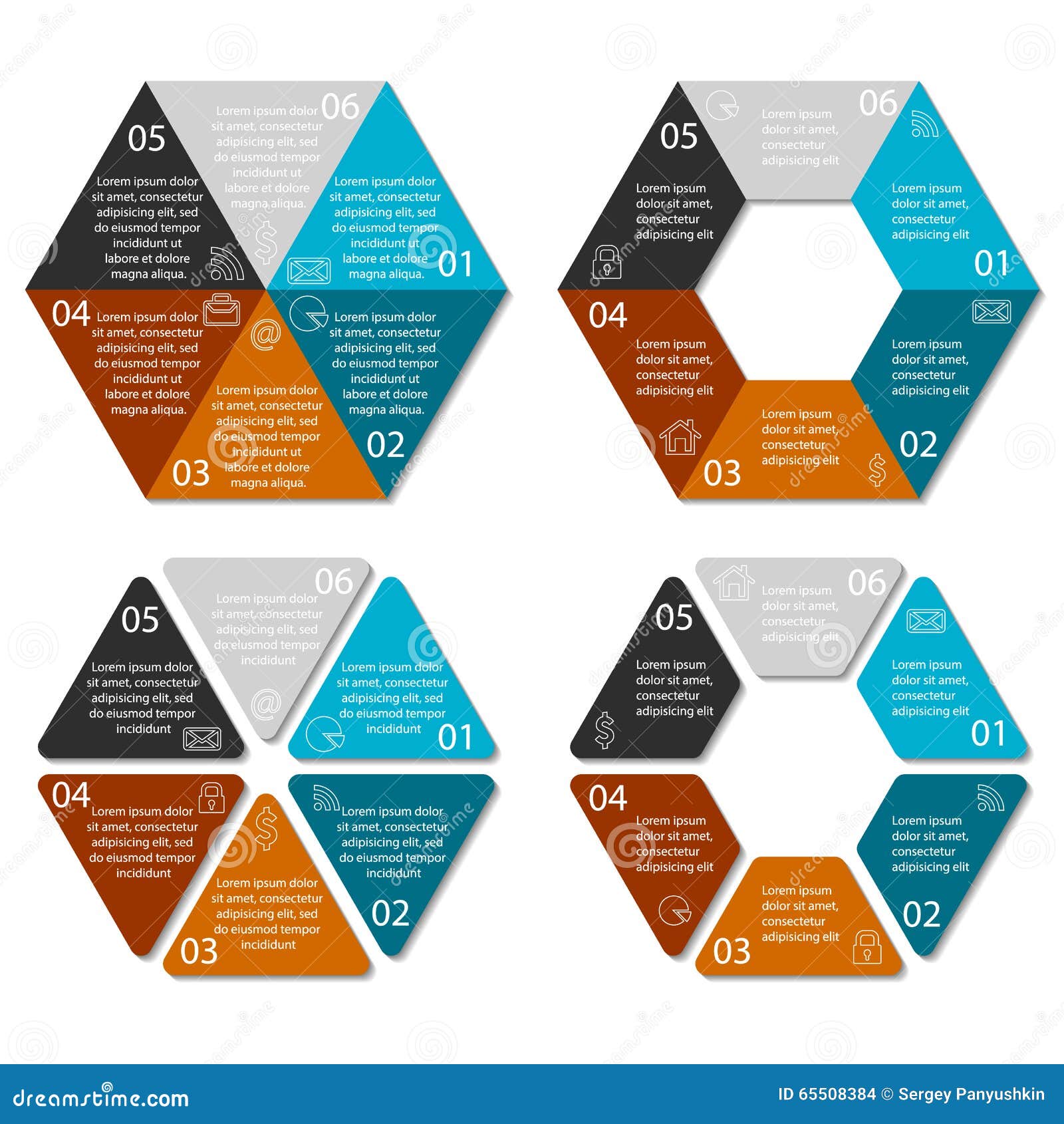 Circle Hexagon Connection Logo Concept Design. Symbol Graphic Template ...