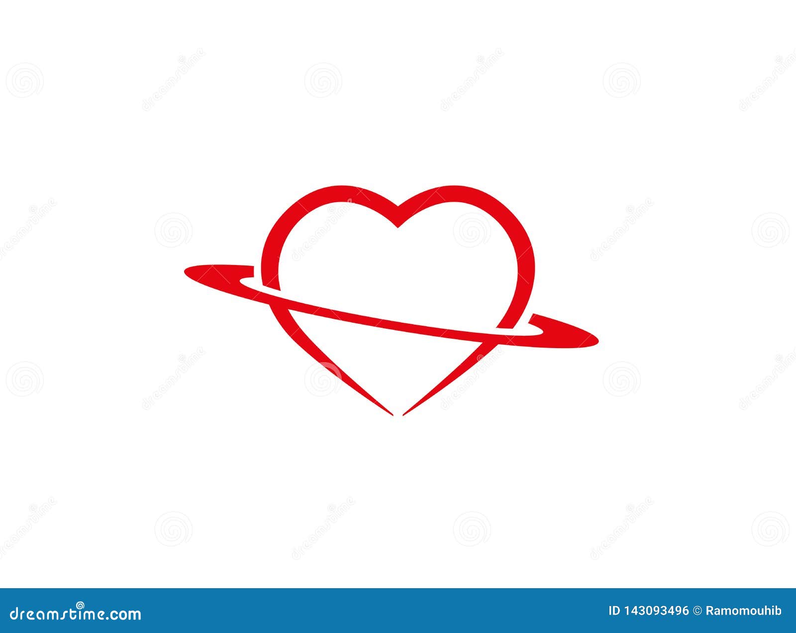 Heart Circle Vector for Logo Design Stock Illustration - Illustration ...
