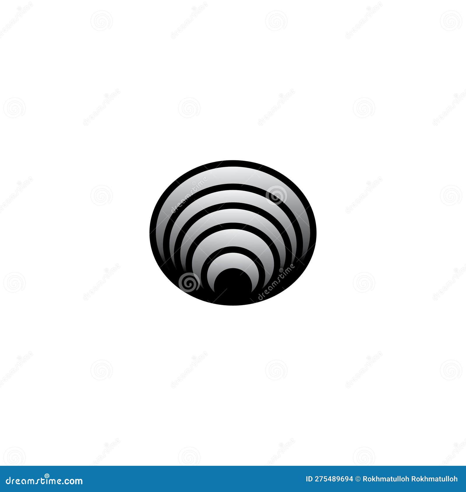 Circle Hole 3d Line Design Simple Design Vector Illustration Stock ...