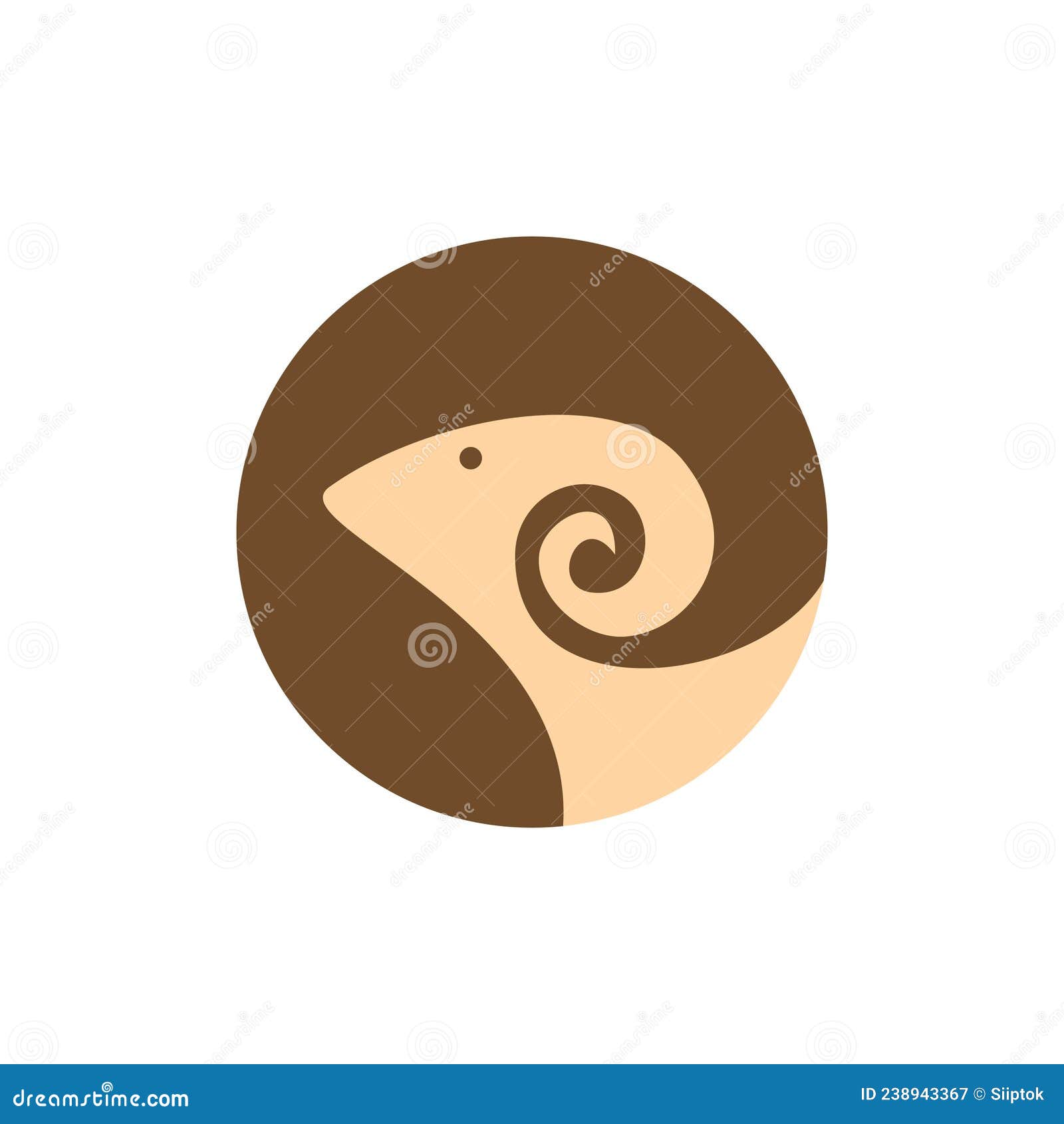 Circle Sheep Color Shape Logo Design Stock Vector - Illustration of ...