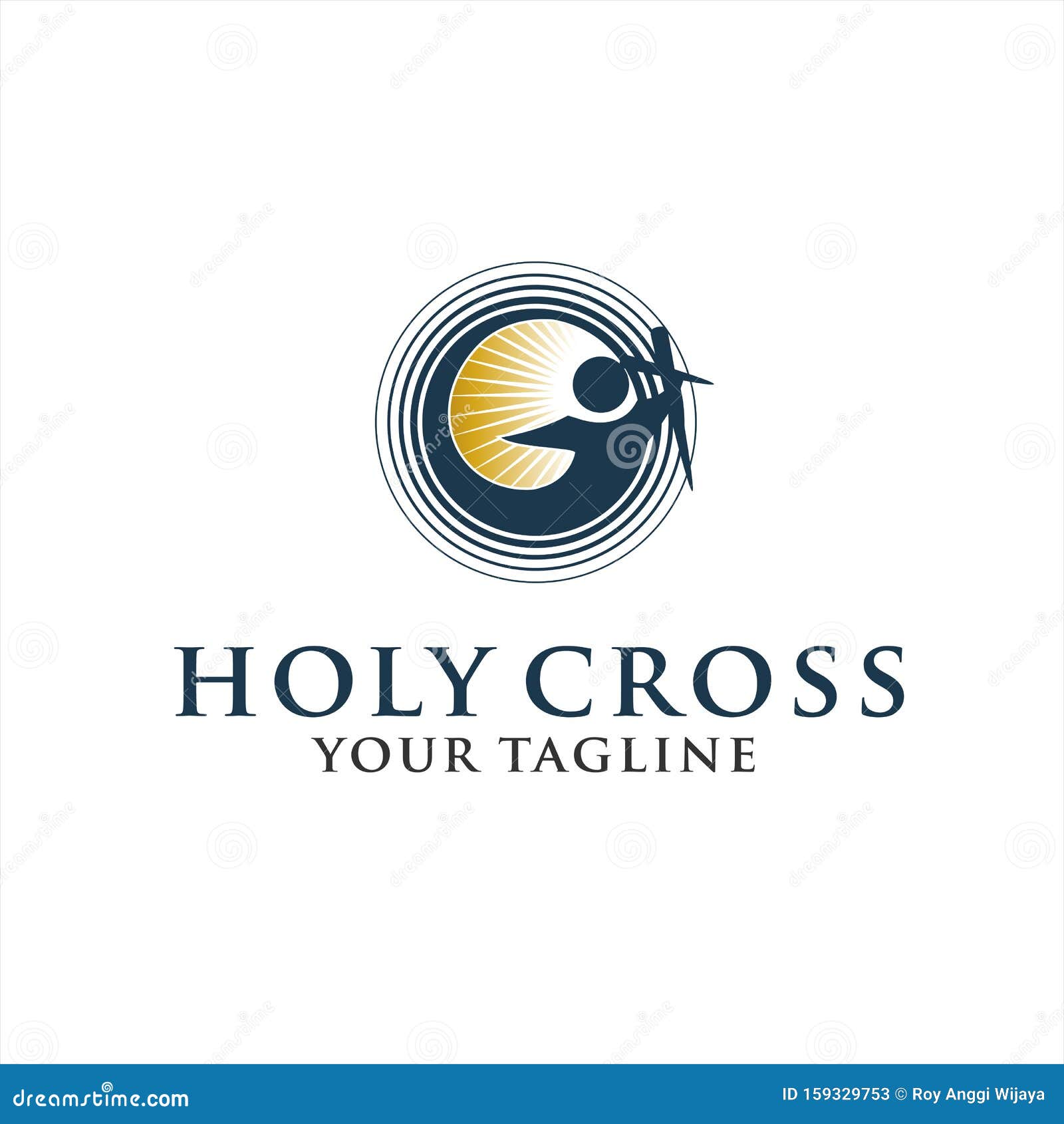 Human Cross Logo Design Idea Stock Vector - Illustration of ...