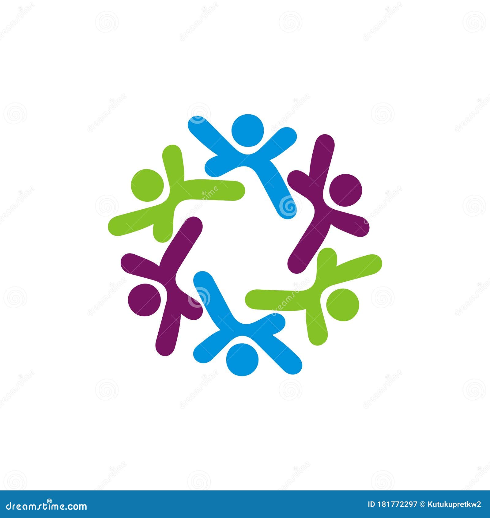 Circle Human Shape Logo Template Illustration Design. Vector EPS 10 ...