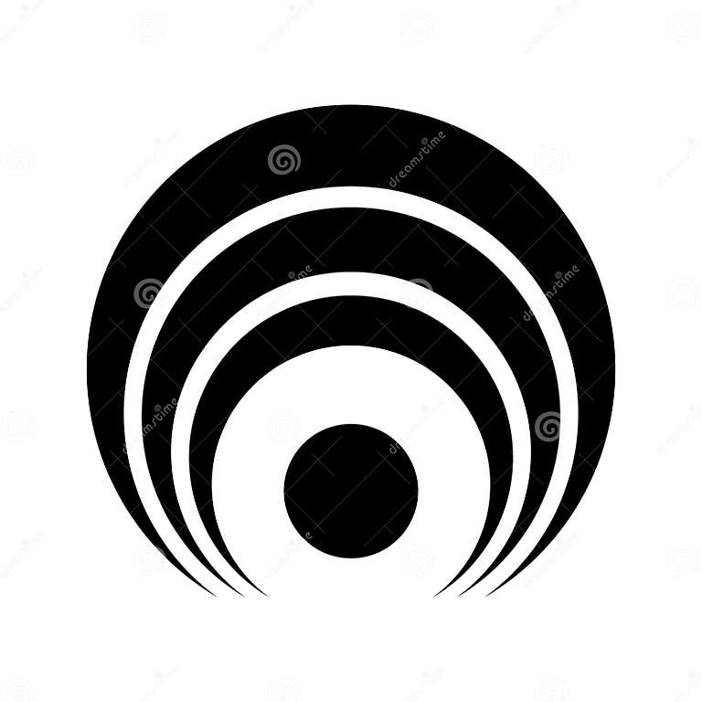 Circle hypnotic icon stock vector. Illustration of blob - 274919640