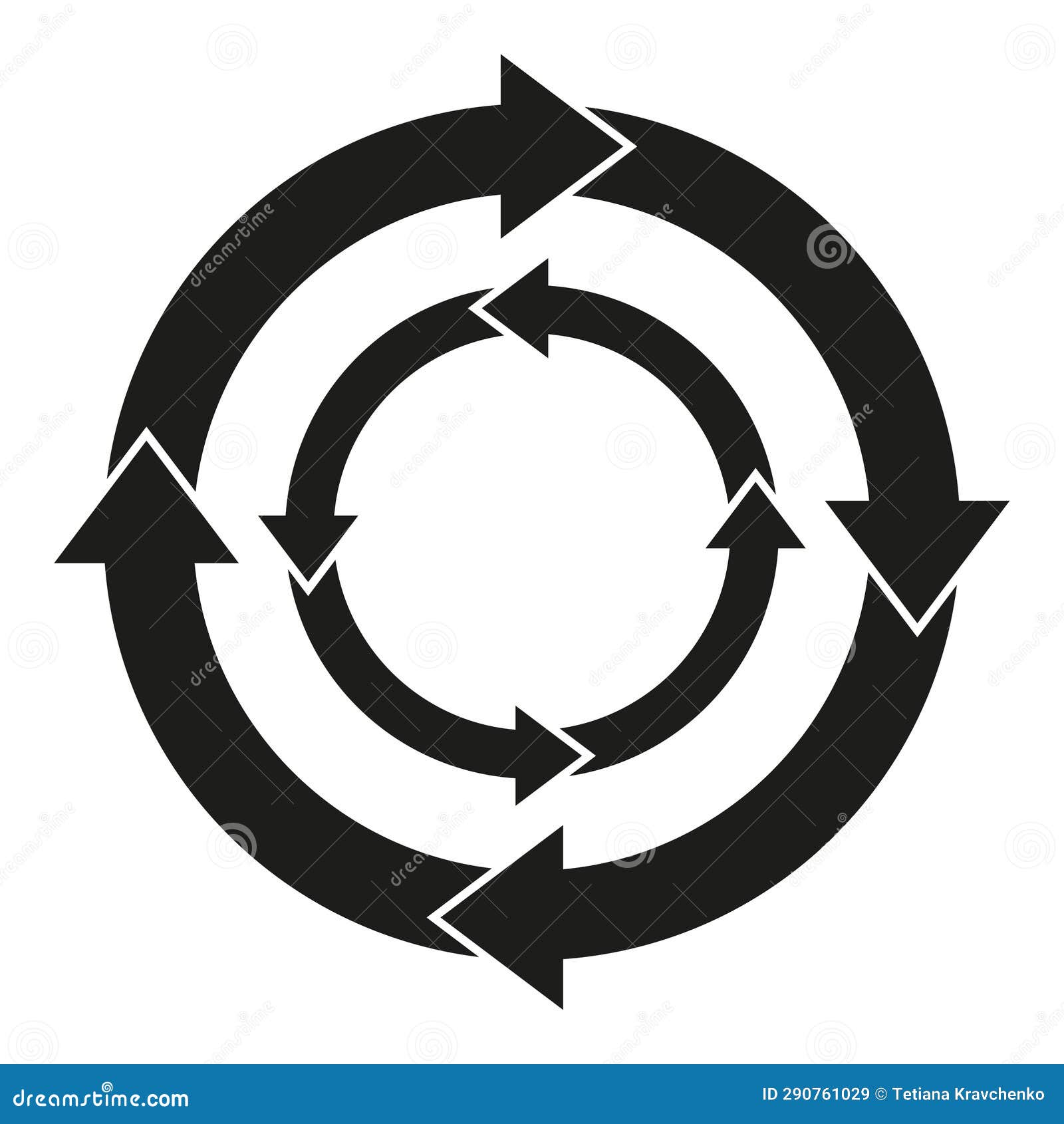 Circle Icon with Arrow Sign. Vector Illustration. EPS 10 Stock ...