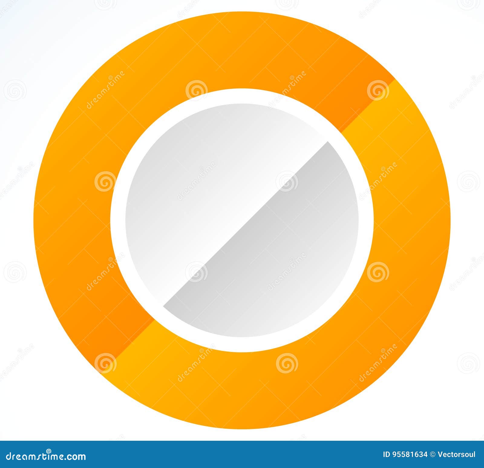 Circle Icon with Blank Space. Blank Circle Design Element Set Stock ...