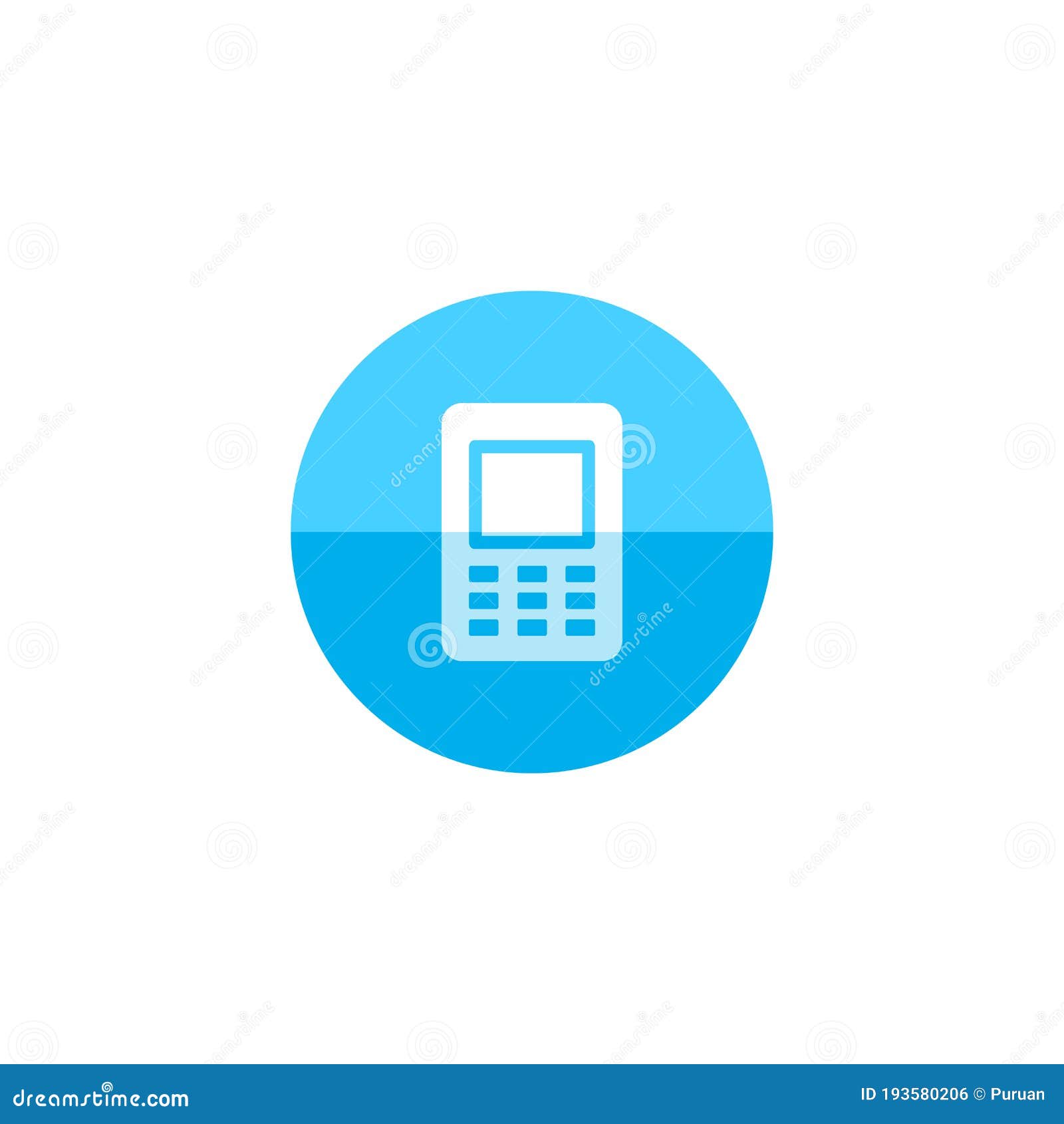 Circle icon - Cell Phone stock vector. Illustration of device - 193580206