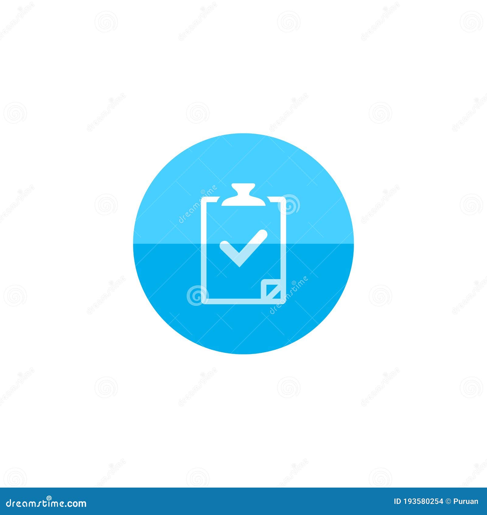 Circle icon - Checklist stock vector. Illustration of paper - 193580254