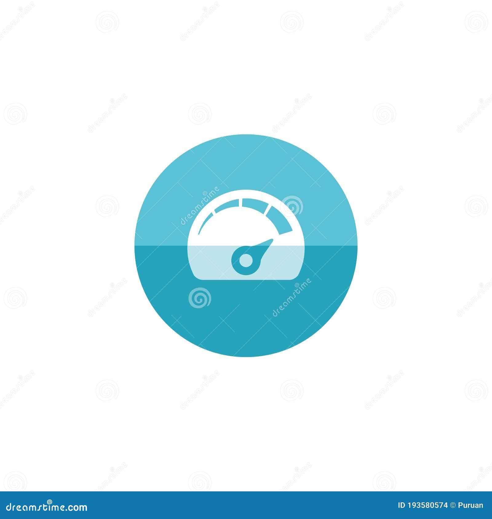 Circle icon - Dashboard stock vector. Illustration of speedometer ...