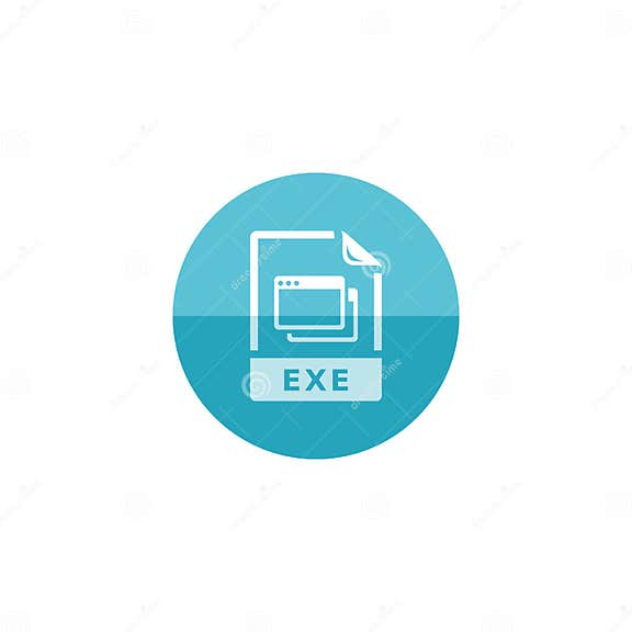 Circle Icon - Executable File Format Editorial Photo - Illustration of ...