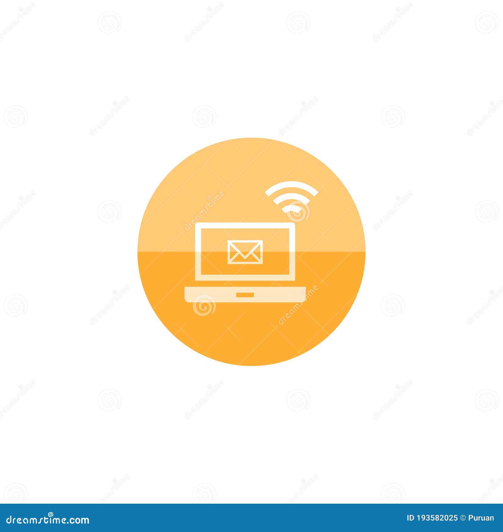 Circle Icon - Laptop Computer Stock Vector - Illustration of laptop ...