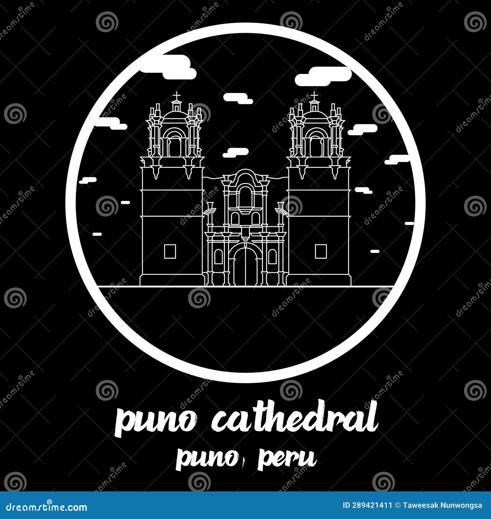 Puno Cathedral Stock Illustrations – 3 Puno Cathedral Stock ...