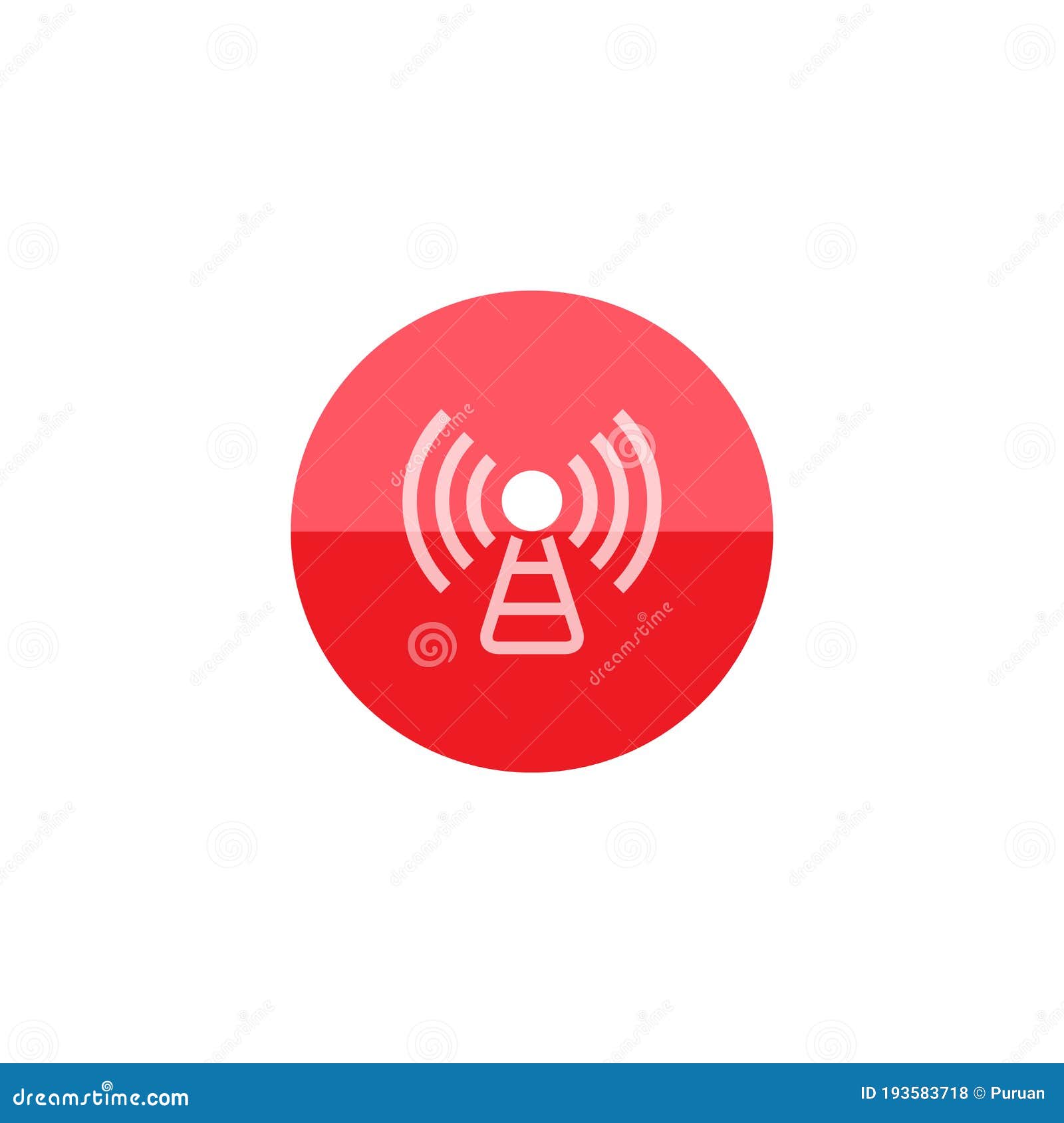 Circle icon - Podcast stock vector. Illustration of information - 193583718