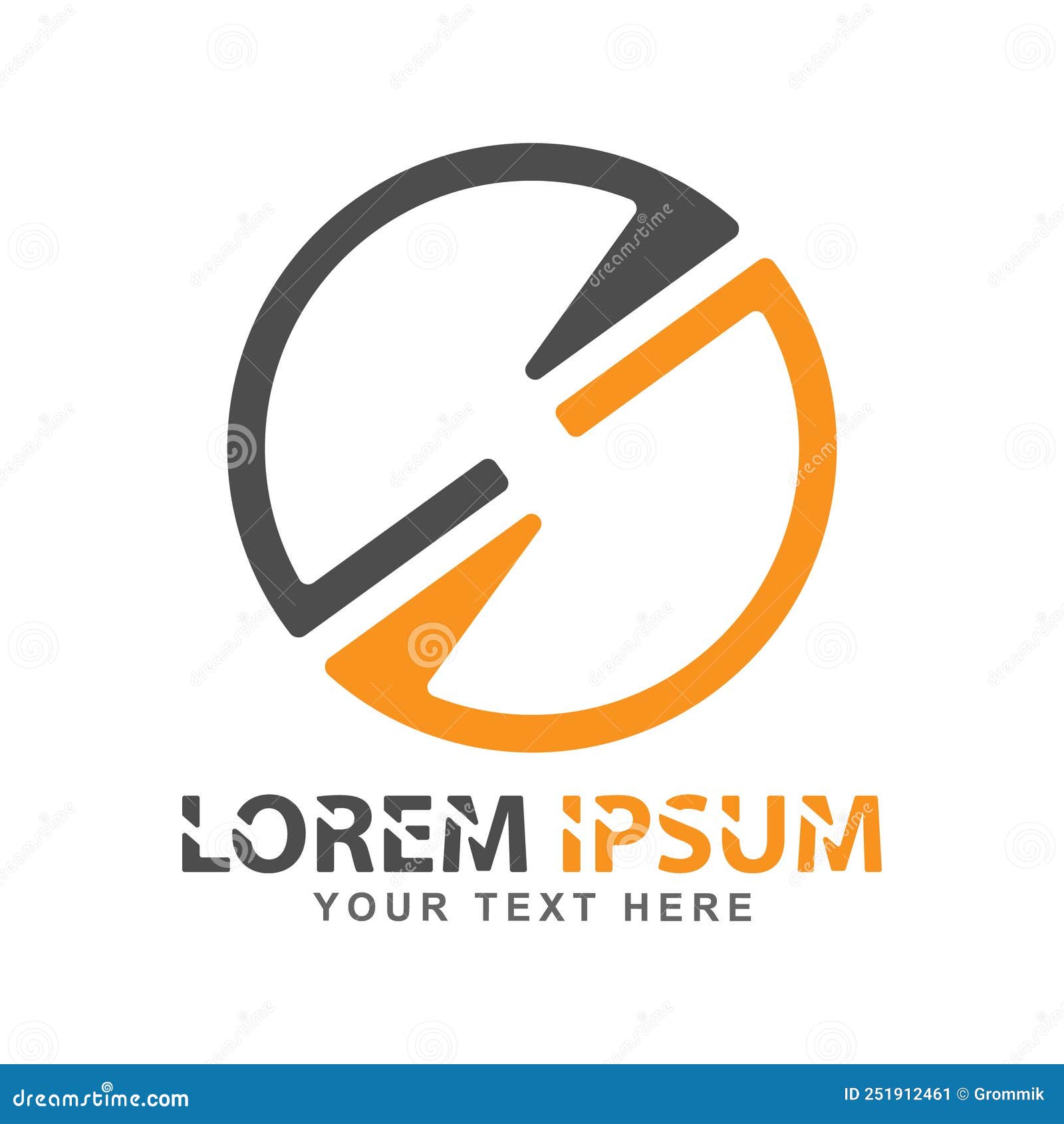 Circle Icon. a Template for a Creative Logo, Emblem or Sticker of Wide ...