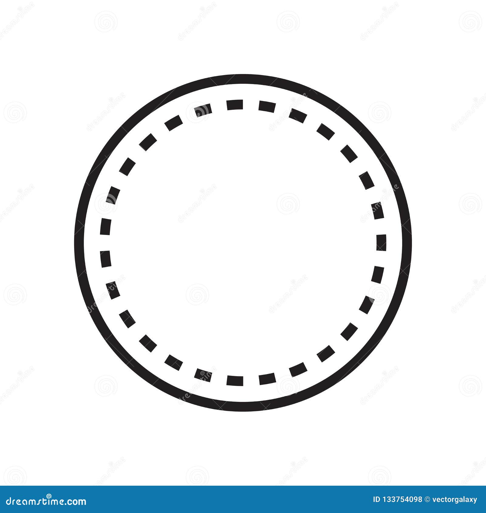 Circle Icon Vector Sign and Symbol Isolated on White Background, Circle ...