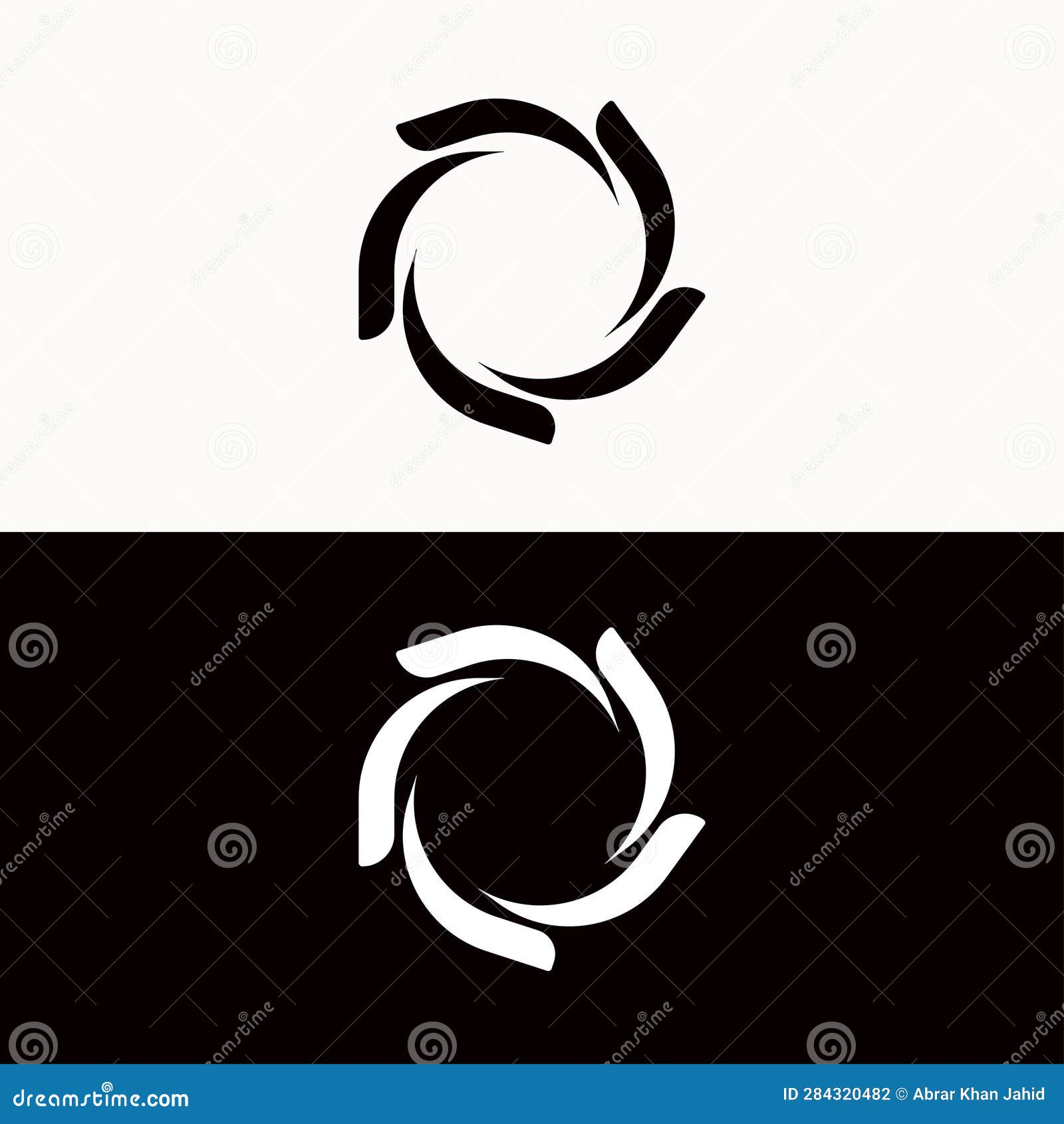 Circle Icon Vector Logo Template Illustration . Stock Vector ...