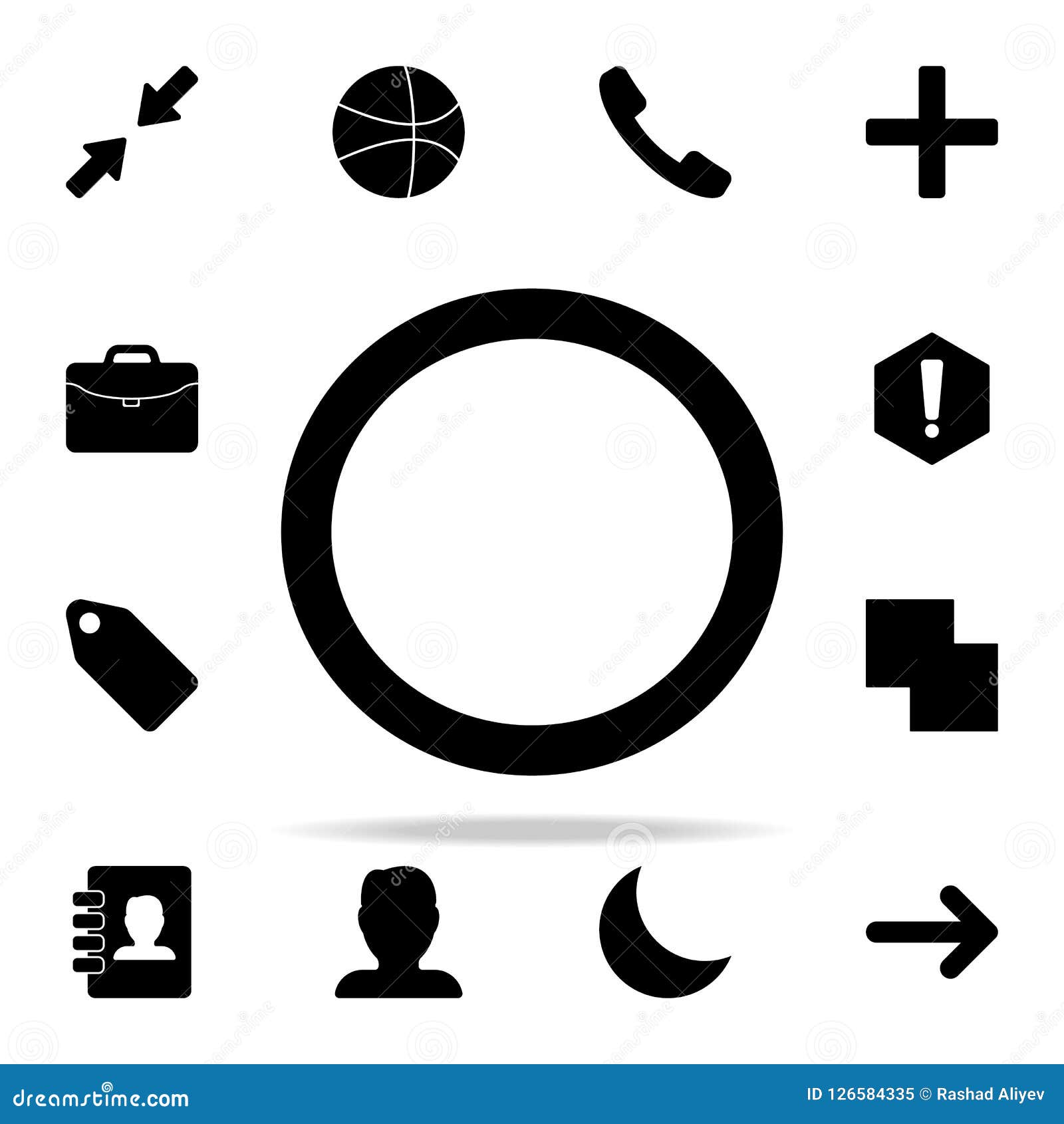 A Circle Icon. Web Icons Universal Set for Web and Mobile Stock ...