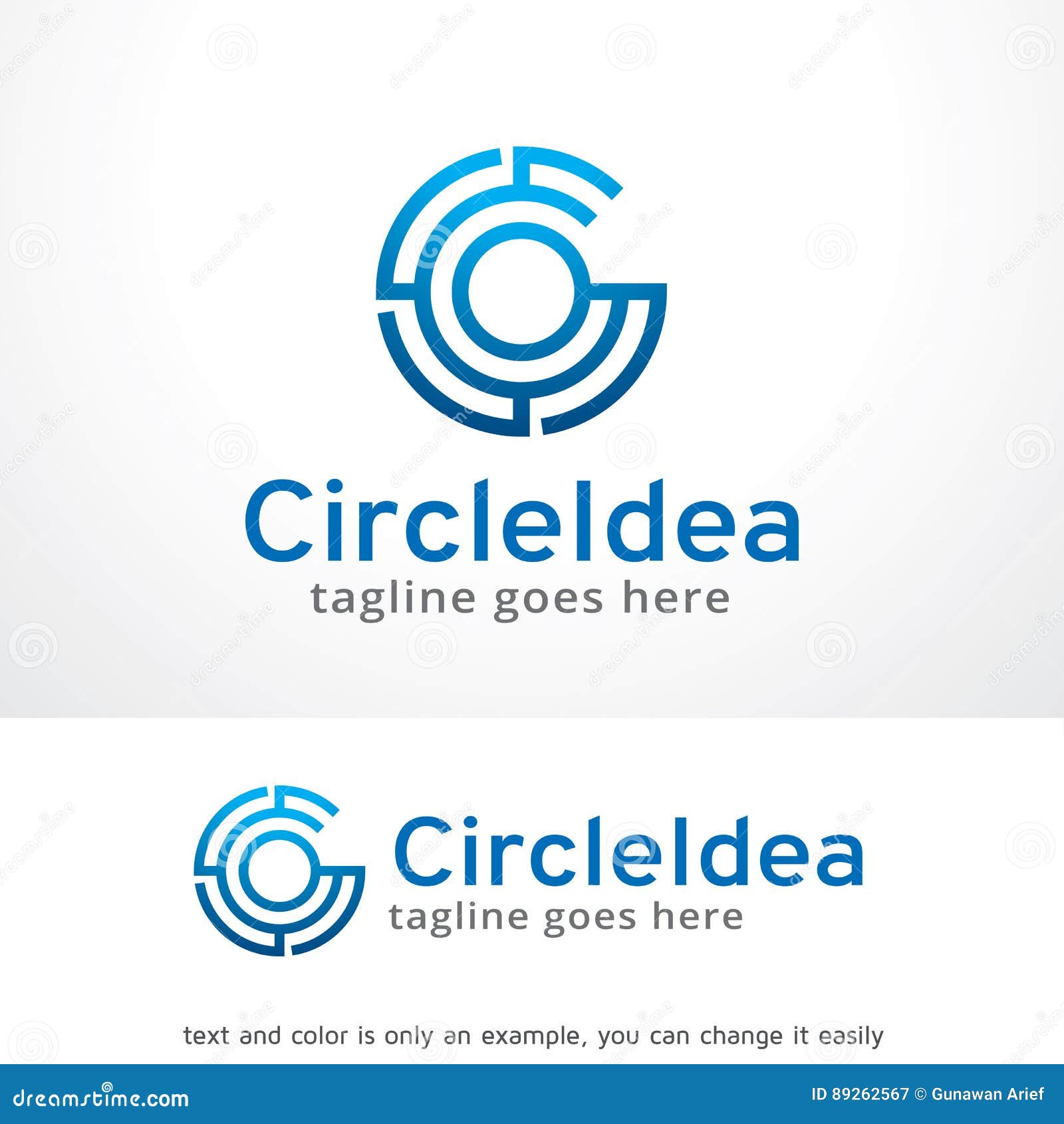 Circle Idea Logo Template Design Vector, Emblem, Design Concept ...