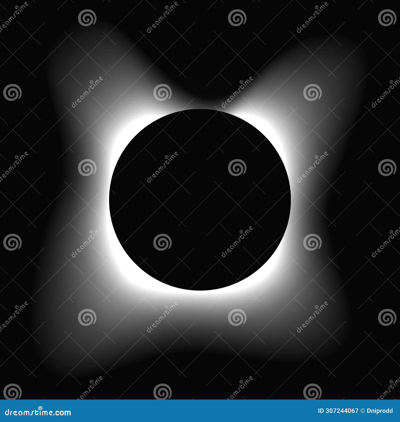 Circle Illuminate Light Frame Cartoon Vector | CartoonDealer.com #307244067