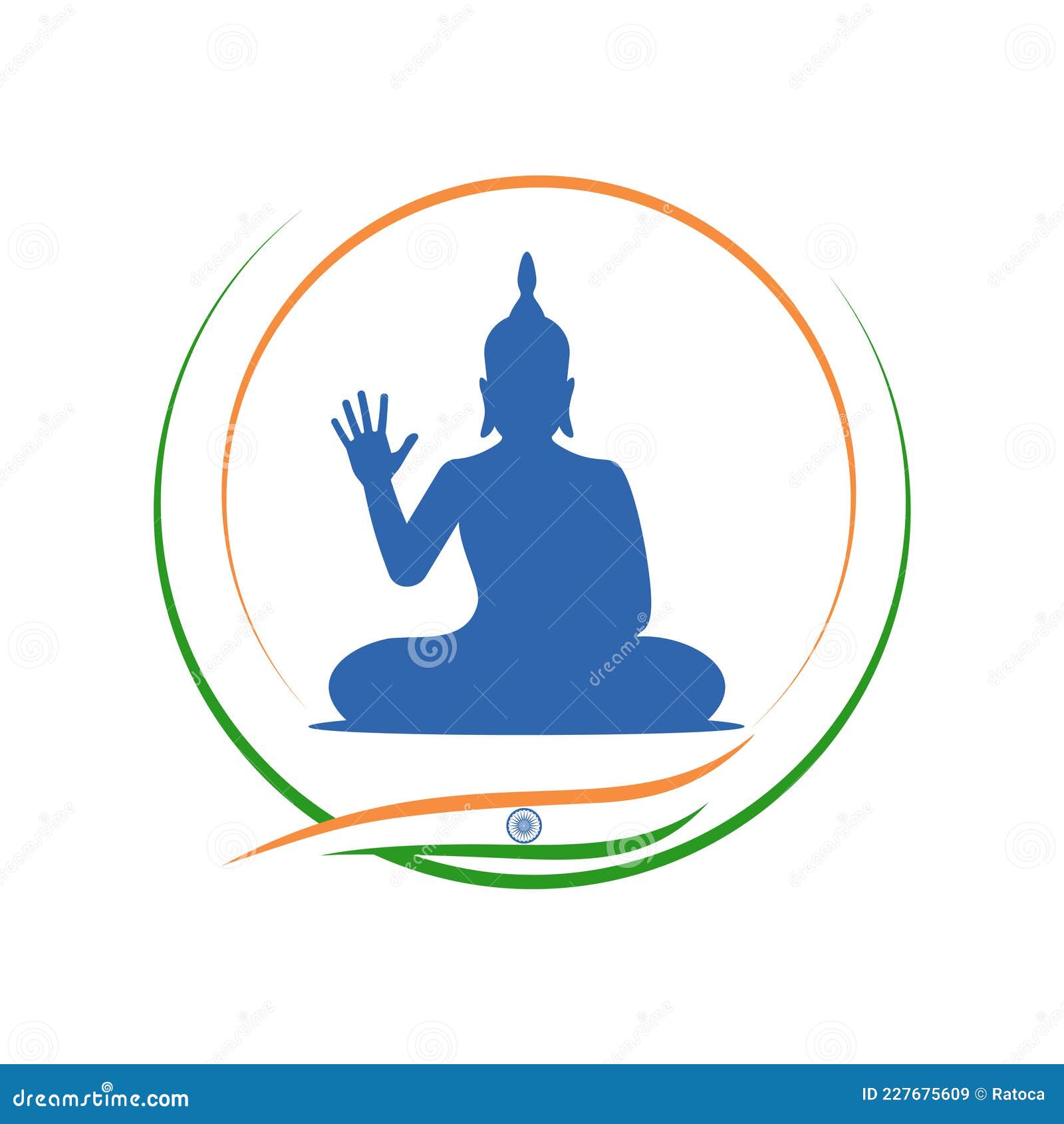 Circle indian symbol stock vector. Illustration of circle - 227675609