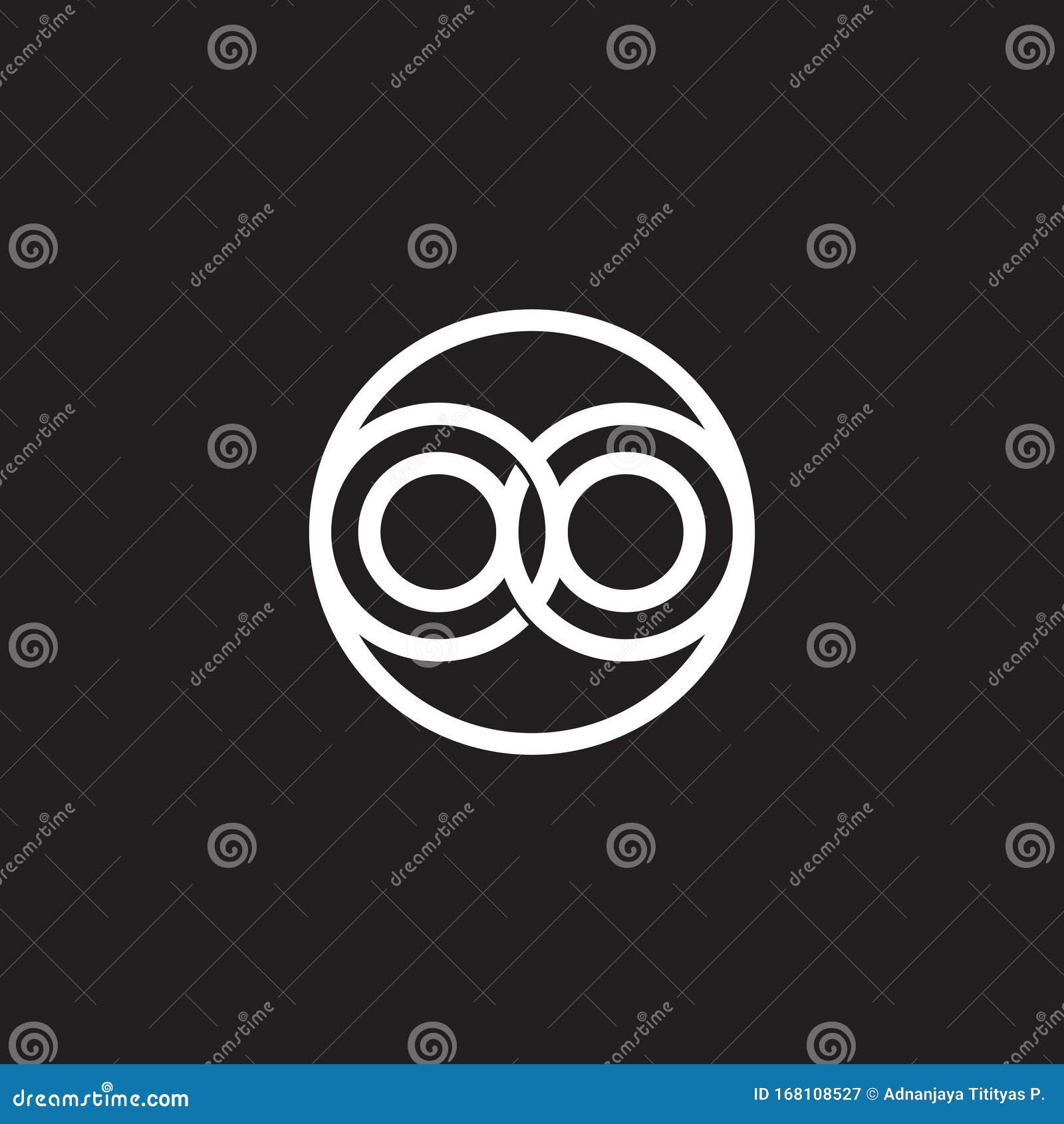 Circle Infinity Lines Logo Vector Stock Vector - Illustration of design ...