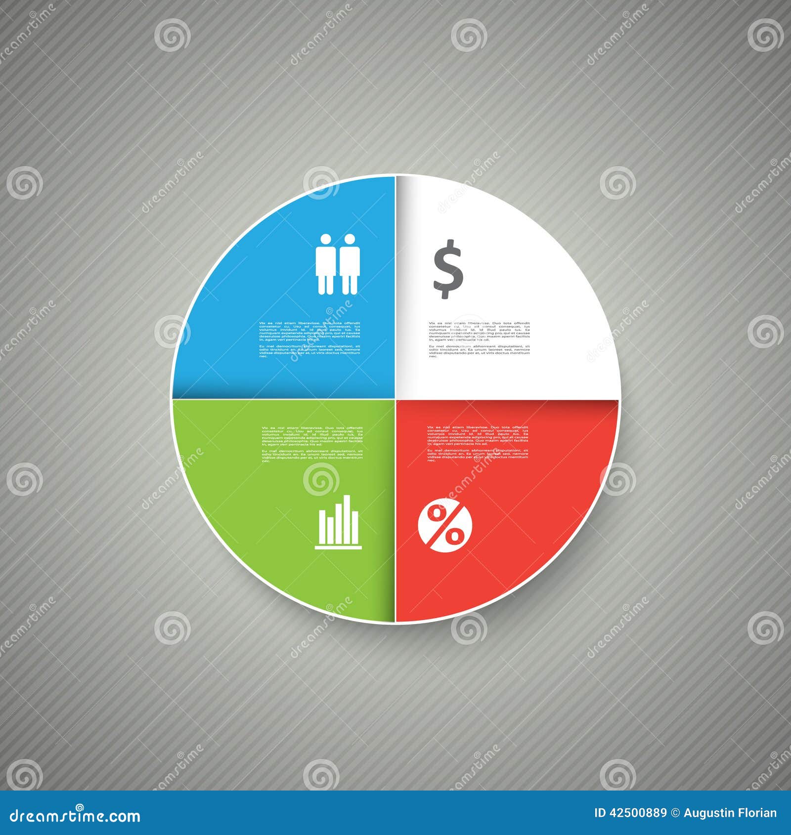 Circle infographic banner stock vector. Illustration of finance - 42500889