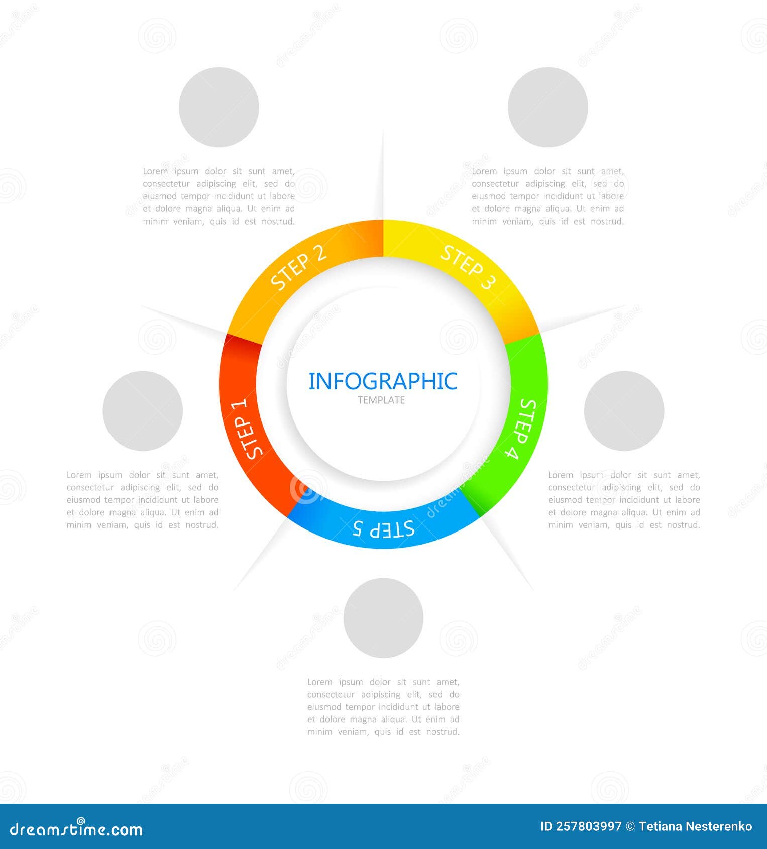 Circle Infographic Chart Design Template Stock Vector - Illustration of ...