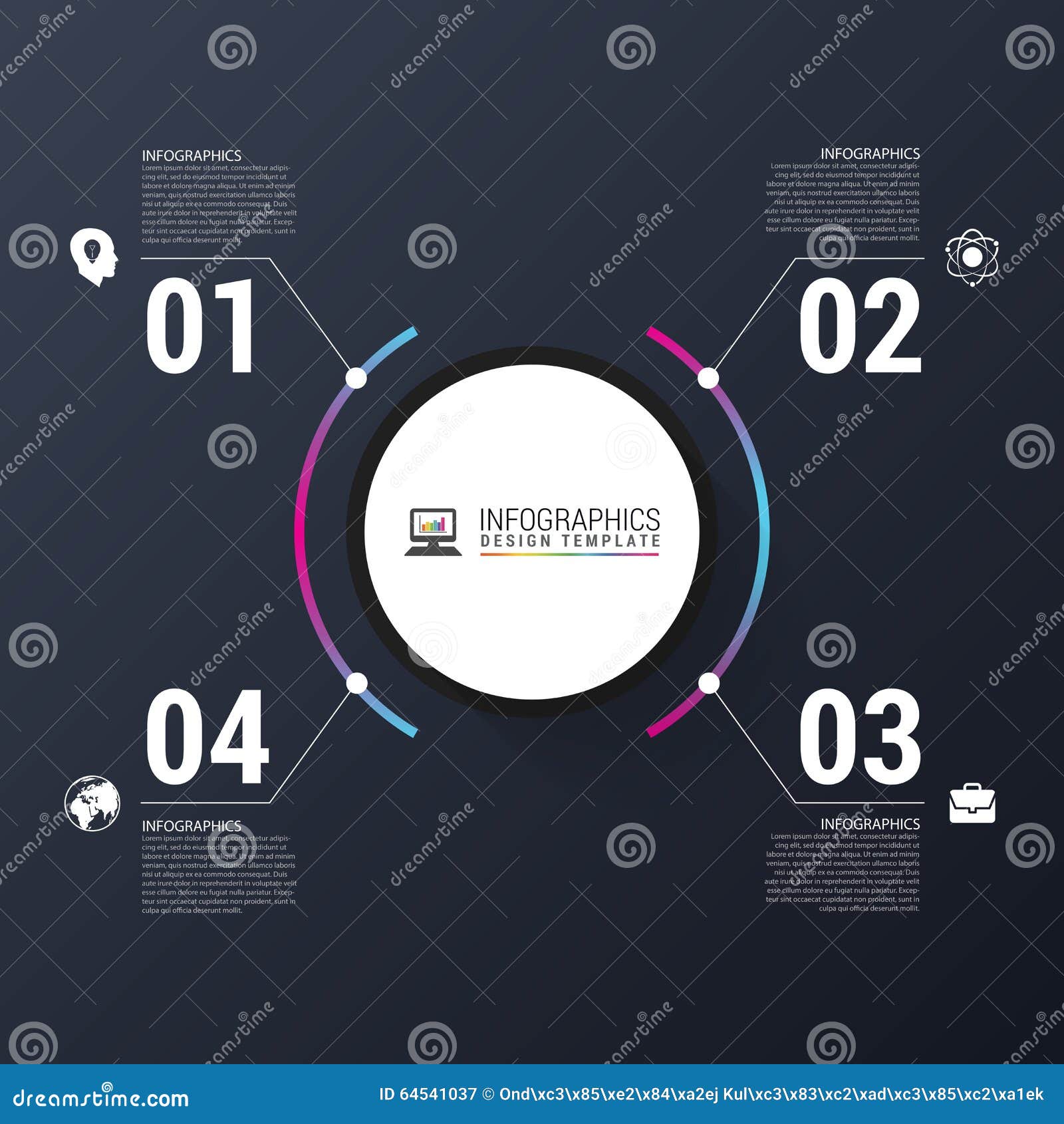 Circle Infographic Concept. Modern Design Template Stock Vector ...