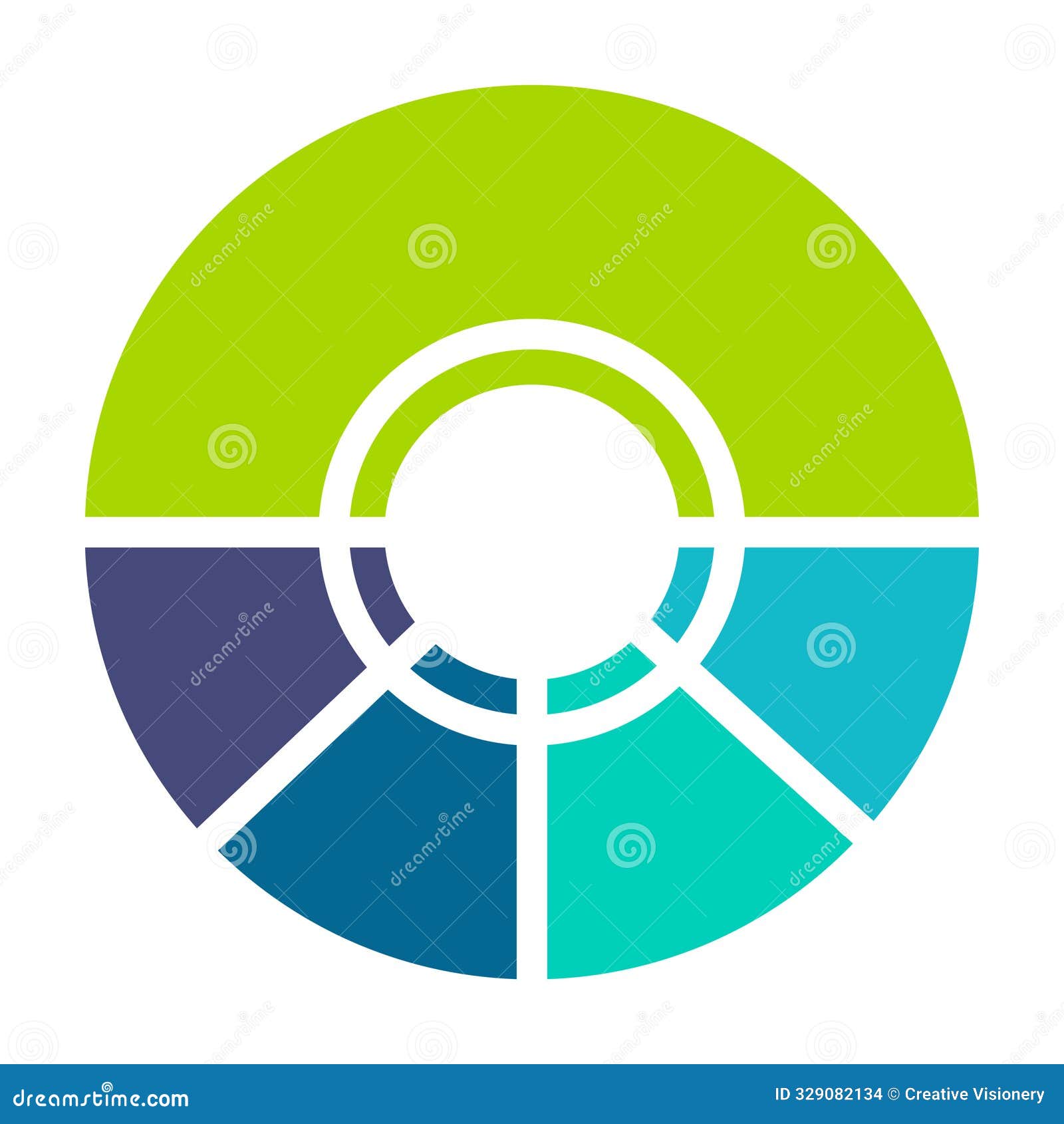 Circle Infographic Diagram stock illustration. Illustration of option ...