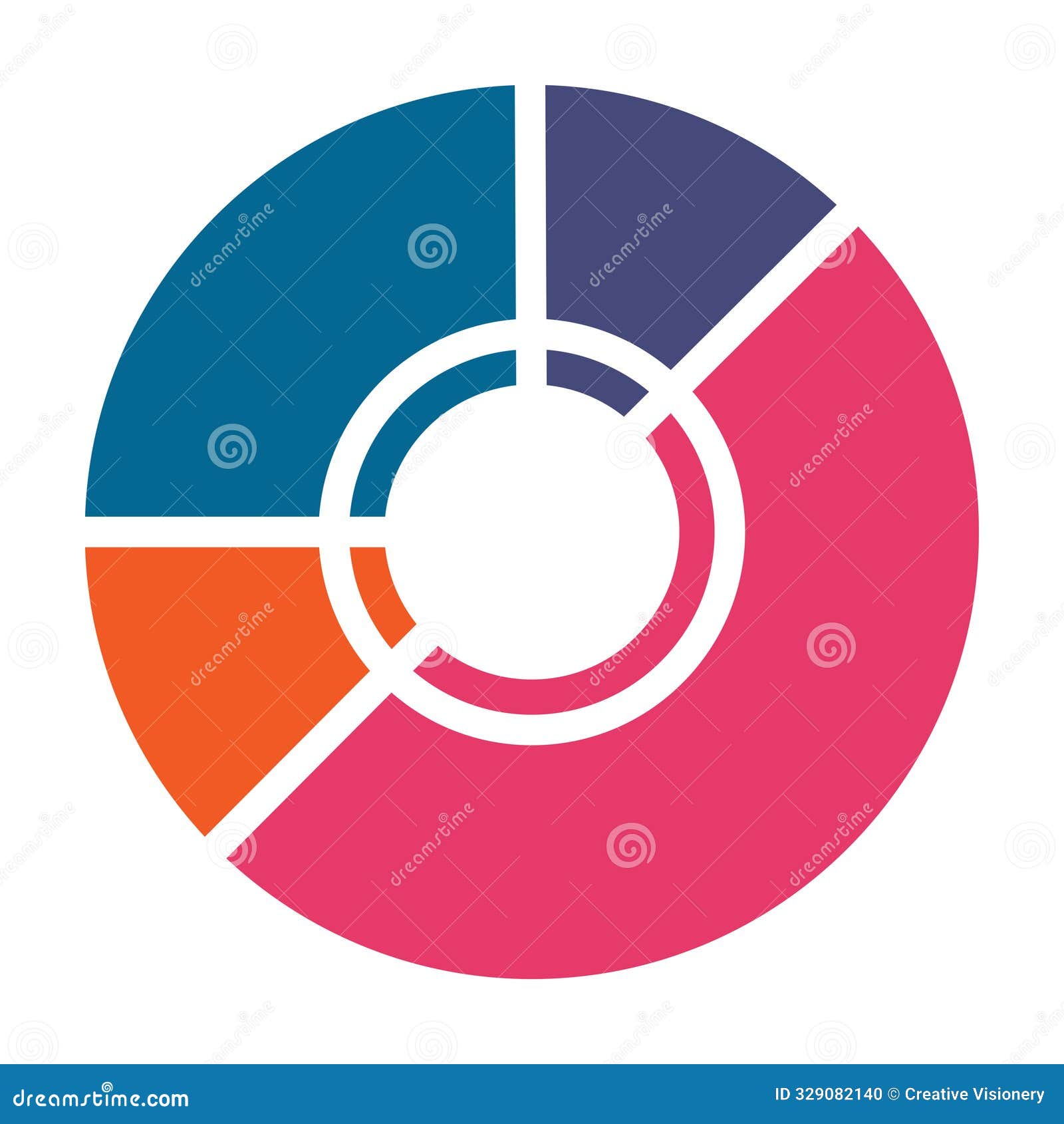 Circle Infographic Diagram stock illustration. Illustration of option ...