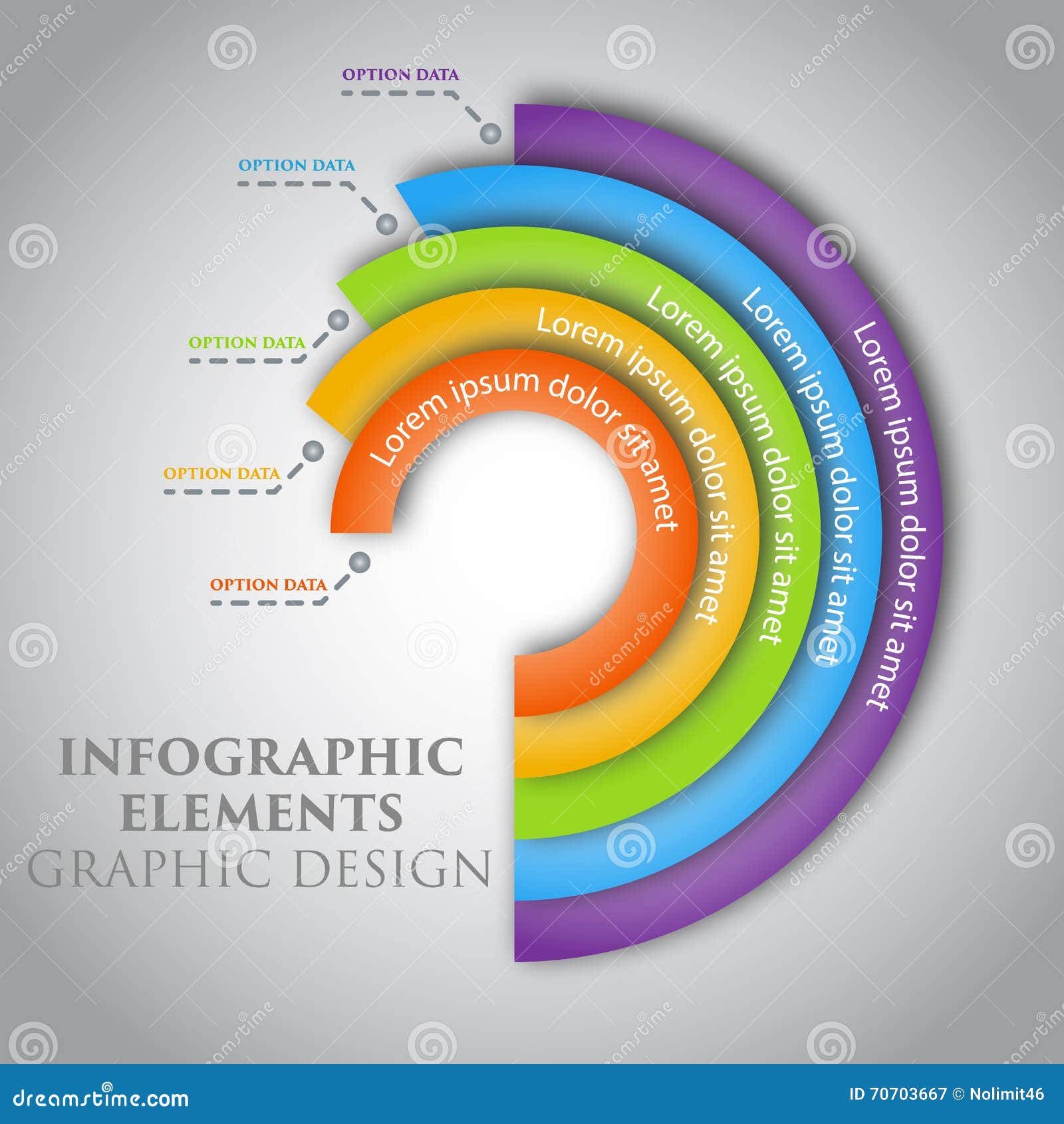 Circle Infographic. Graphic Design Stock Vector - Illustration of ...
