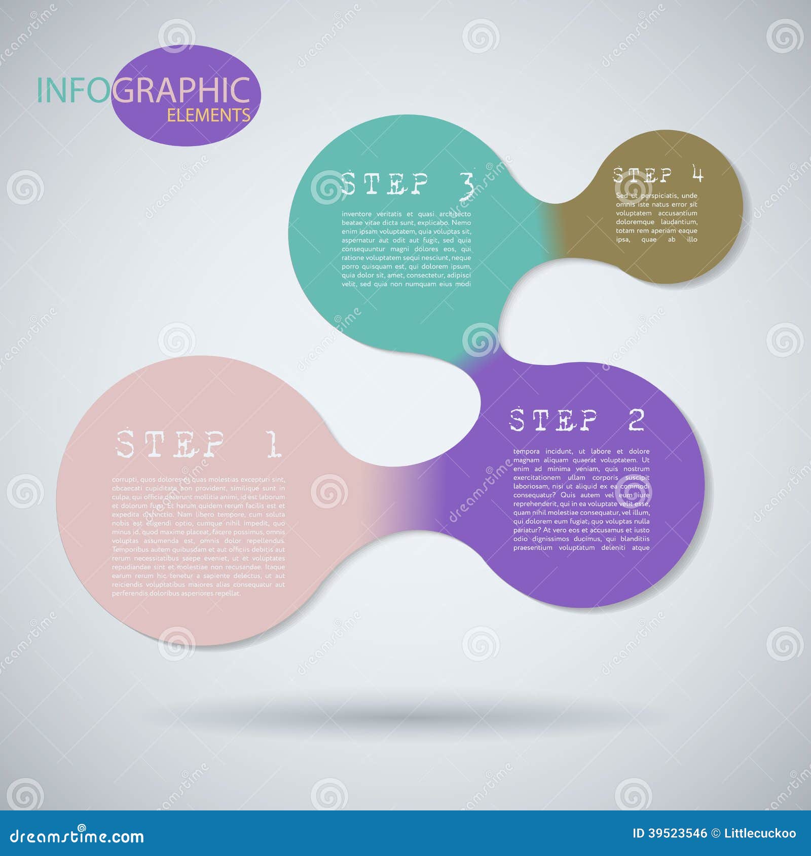 Circle Infographic. Modern Design Element. Stock Illustration ...