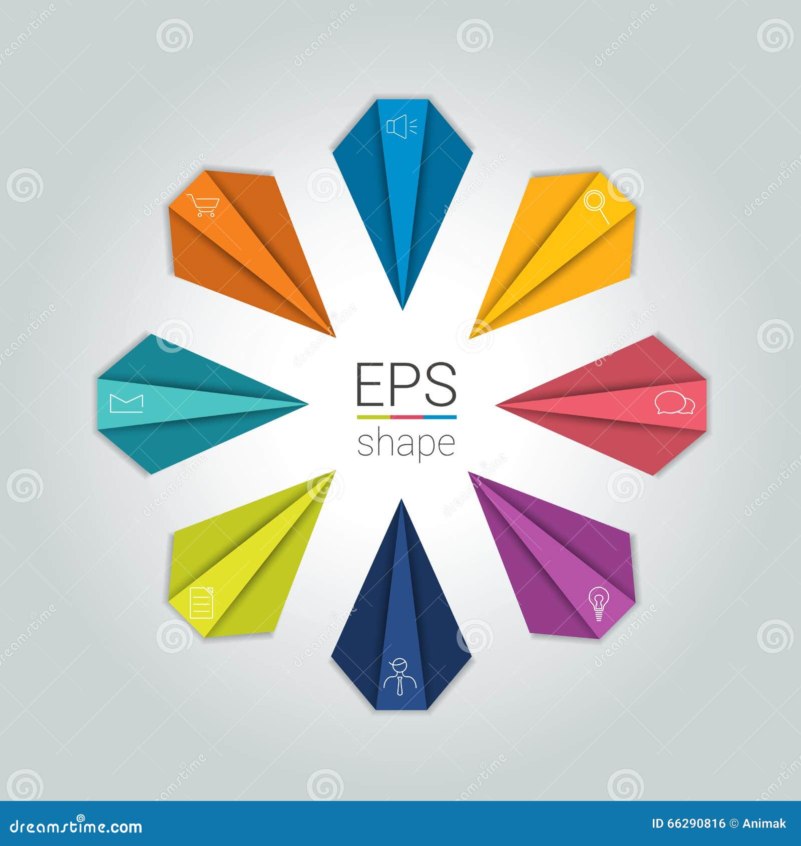 Circle Infographic. 8 Steps Round Flow Chart Stock Vector ...