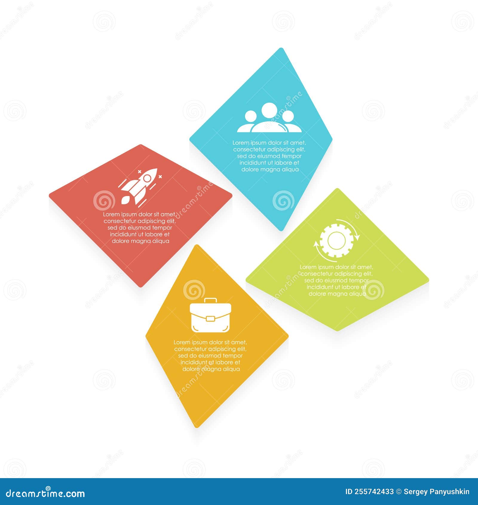 Circle Infographic Template For Round Diagram Graph Web Design