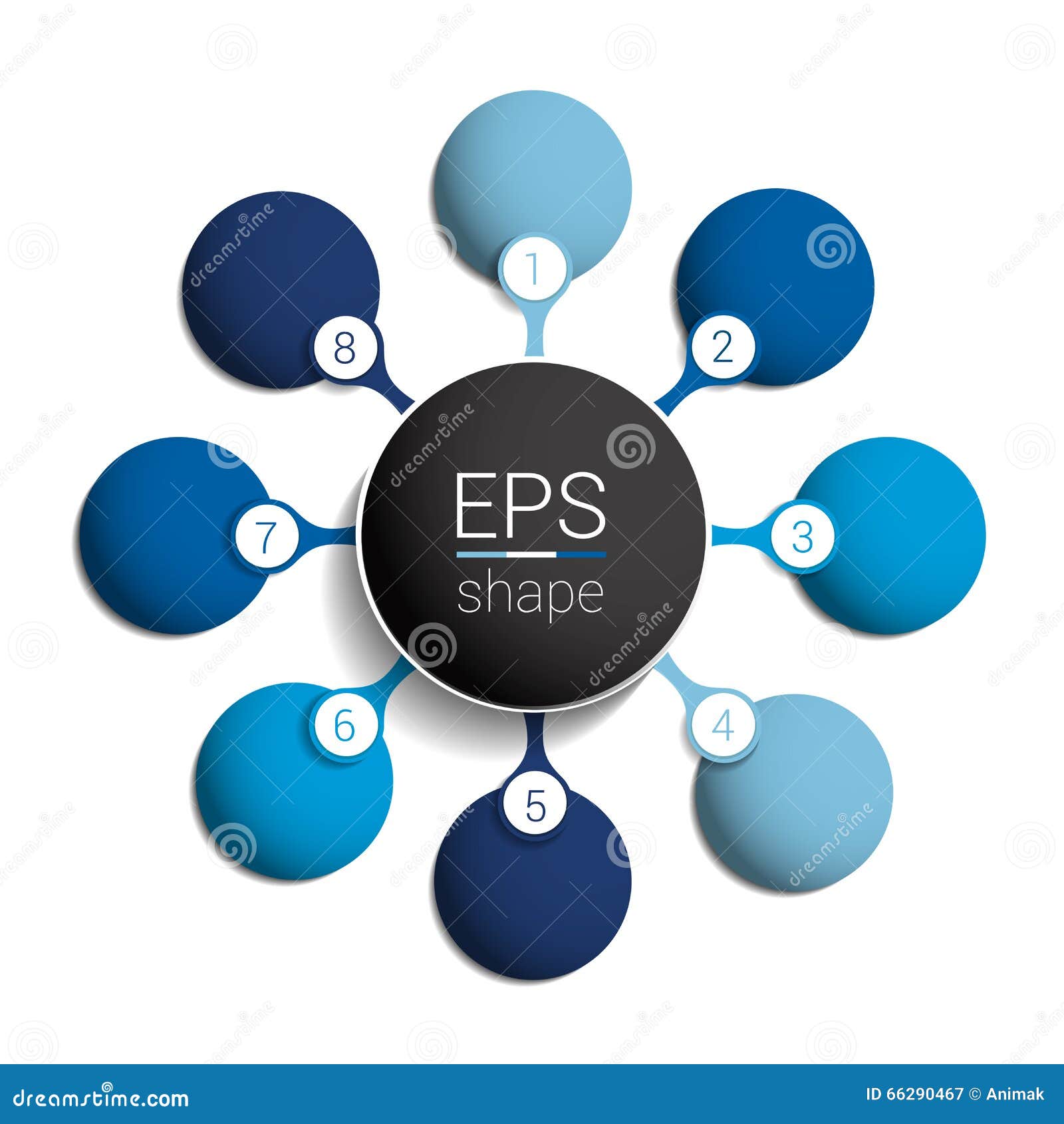 Circle Infographic Template. Round Net Diagram, Graph, Presentation ...