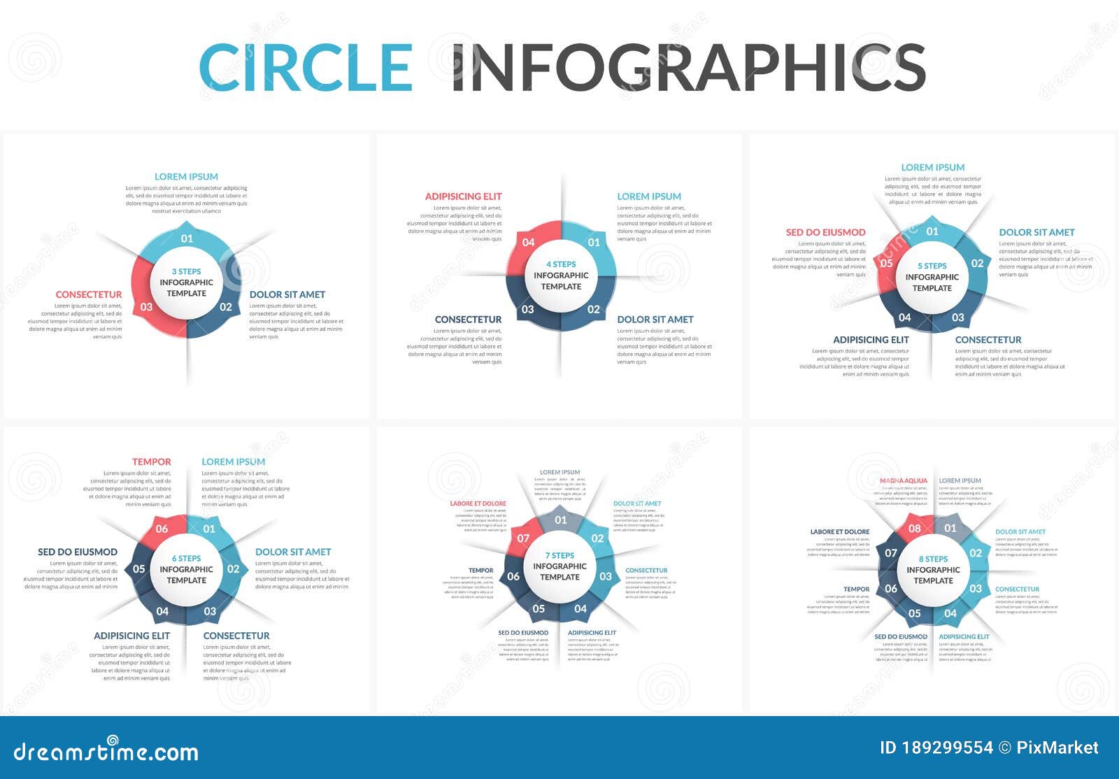 Circle Infographics stock vector. Illustration of infochart - 189299554