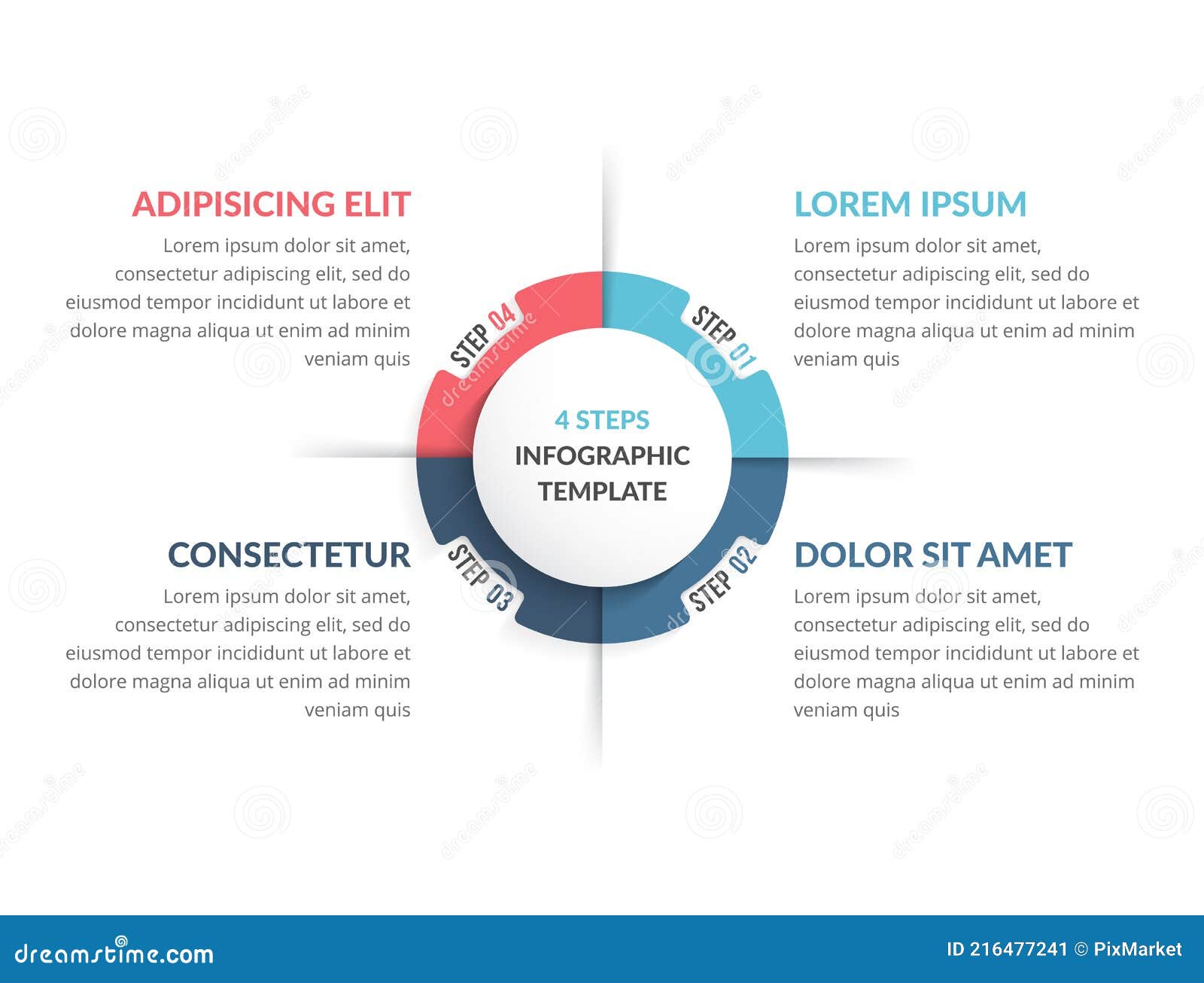 Circle Infographics - Four Elements Stock Vector - Illustration of ...