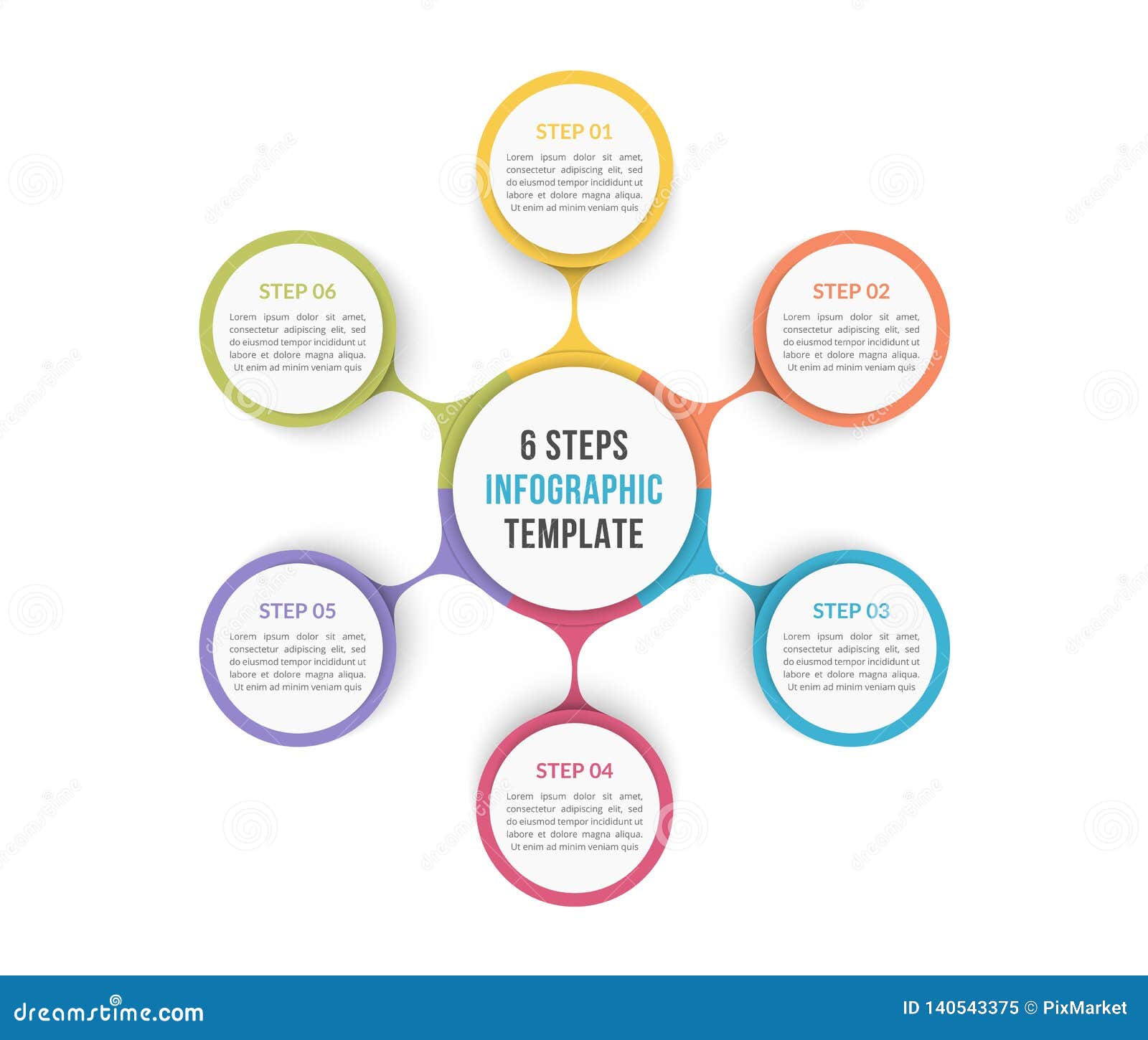 Circle Infographics Of Key Success Factors Cartoon Vector ...