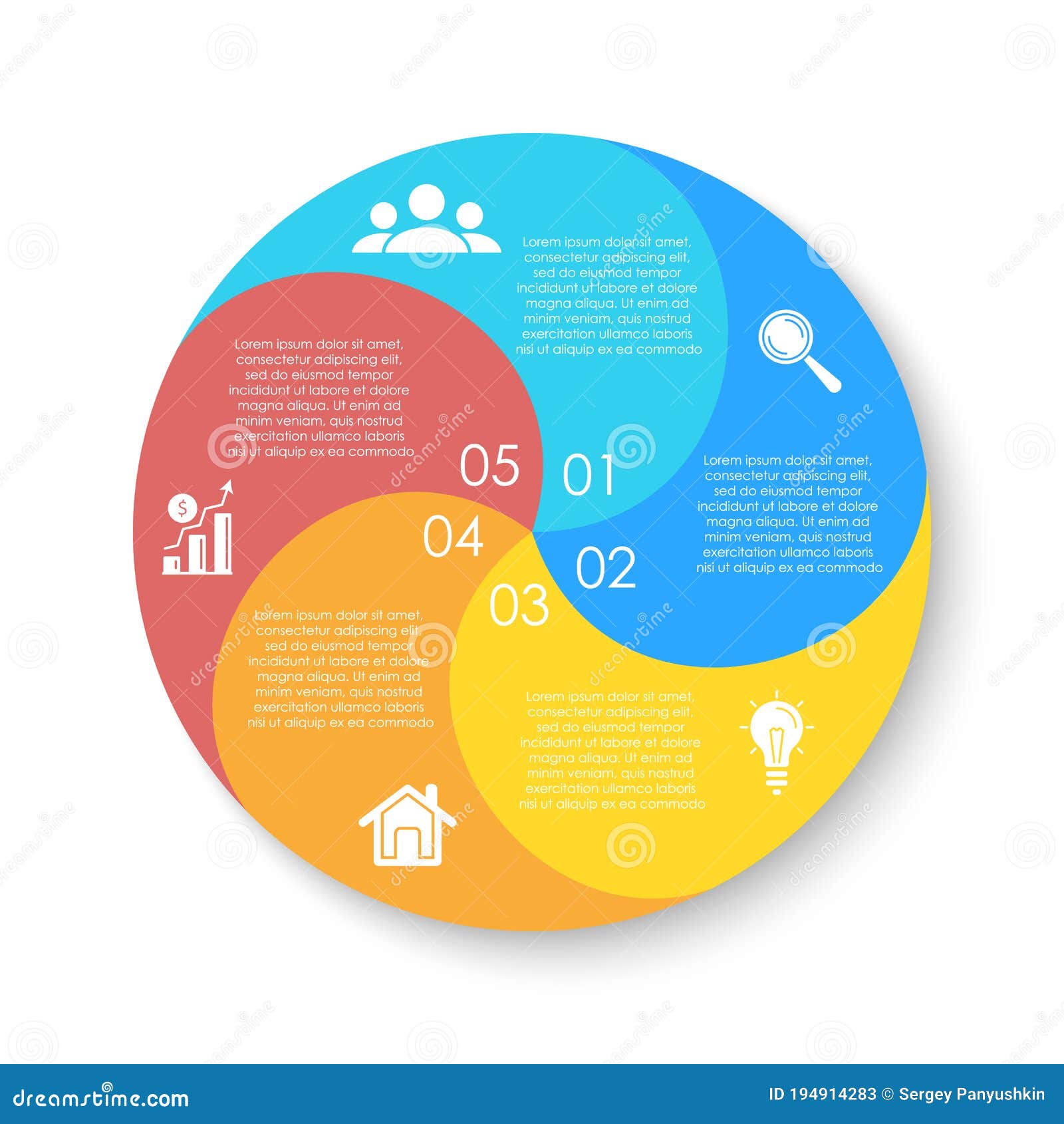 Circle infographic layout - sherypick