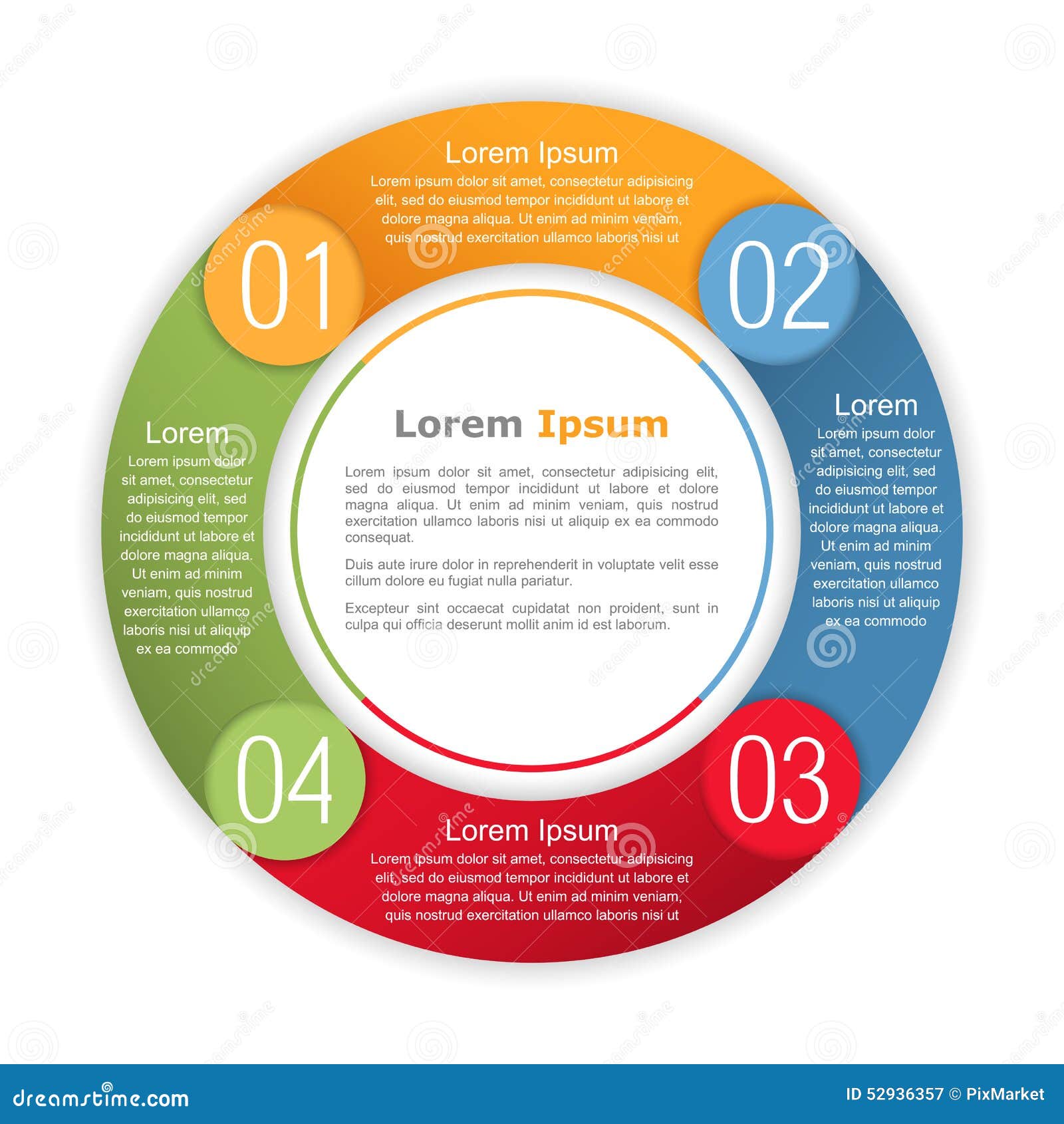 Circle Infographics Template Stock Vector - Illustration of infograph ...