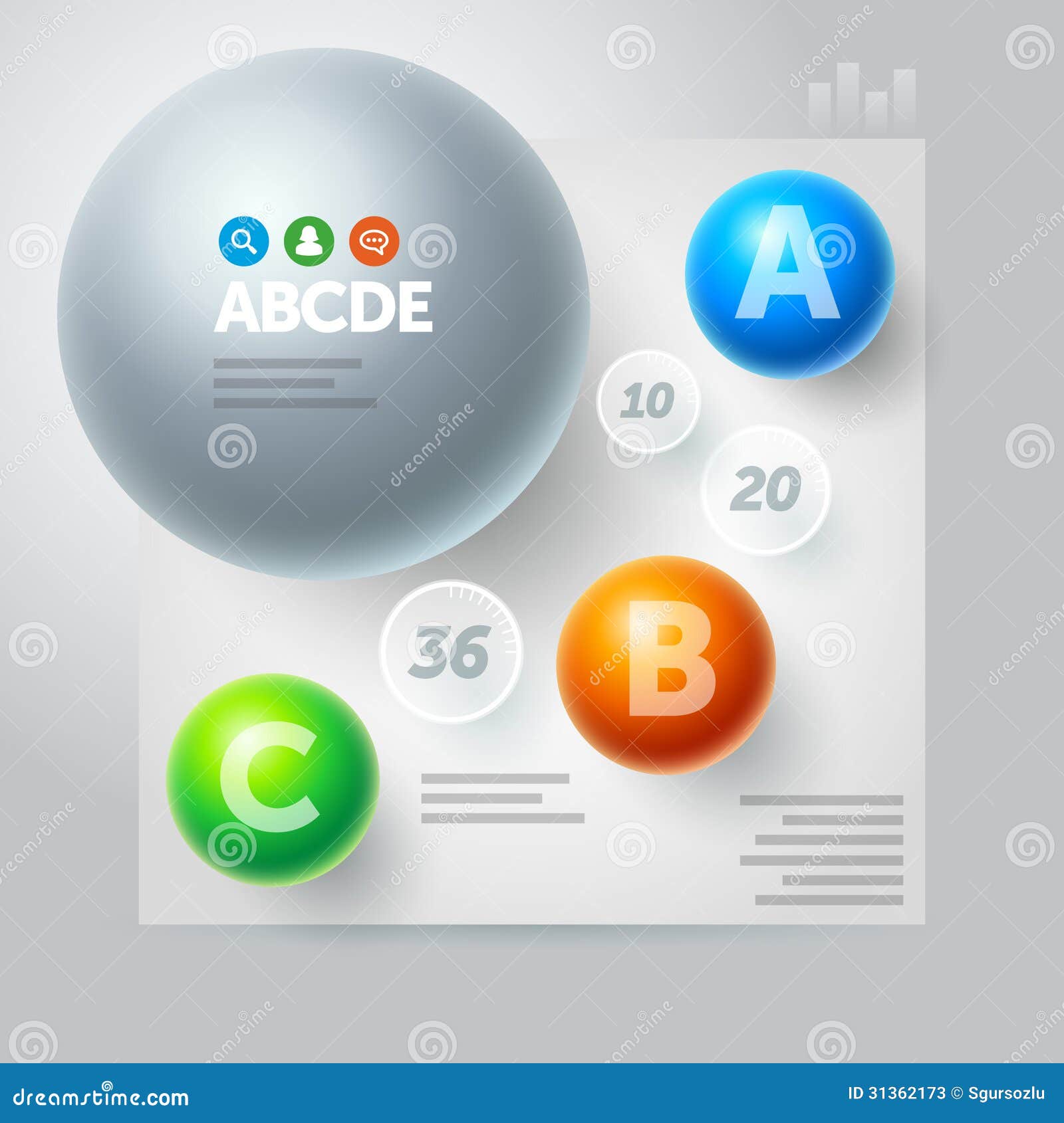 Circle information b stock vector. Illustration of flow - 31362173