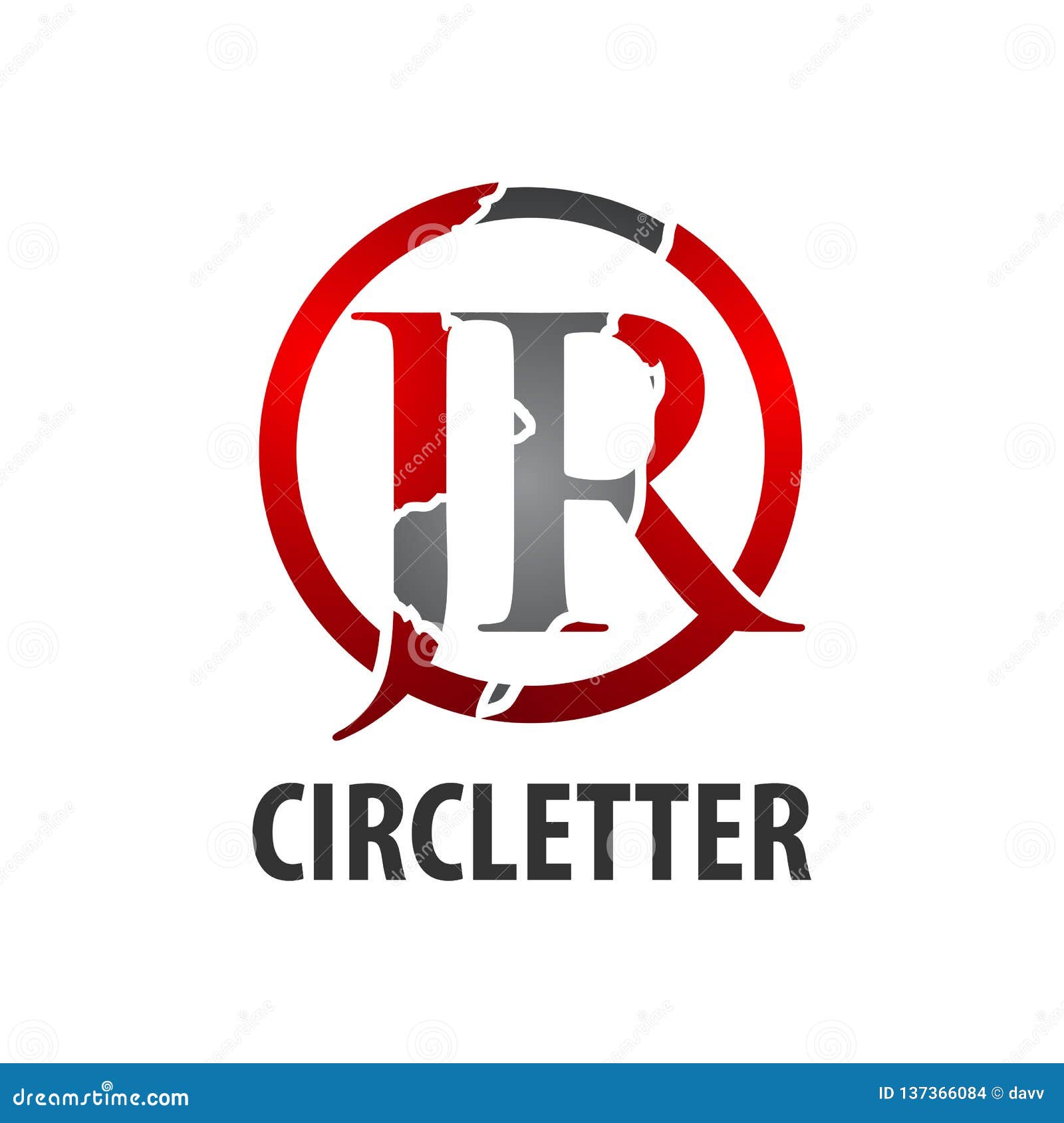Circle Initial Letter JR Logo Concept Design. Symbol Graphic Template ...
